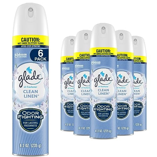 Glade Air Freshener Room Spray, Clean Linen, 8.3 oz, 6 Count - Walmart.com