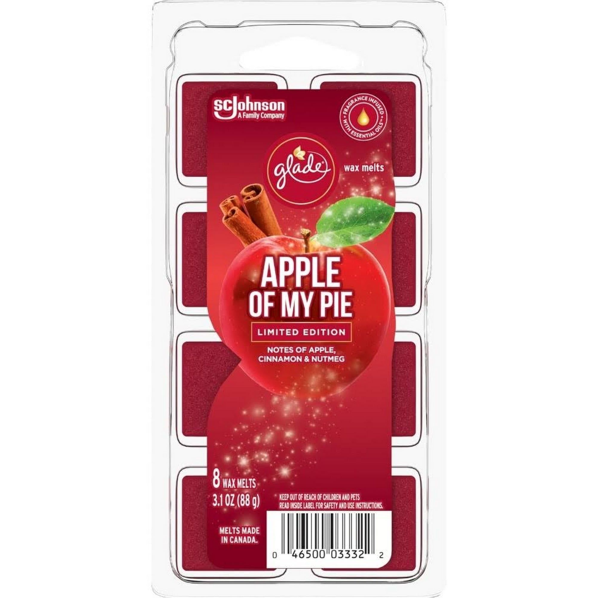 Glade, Wax Cubes, Limited Edition, Apple of My Pie 8 Melts - Walmart.com