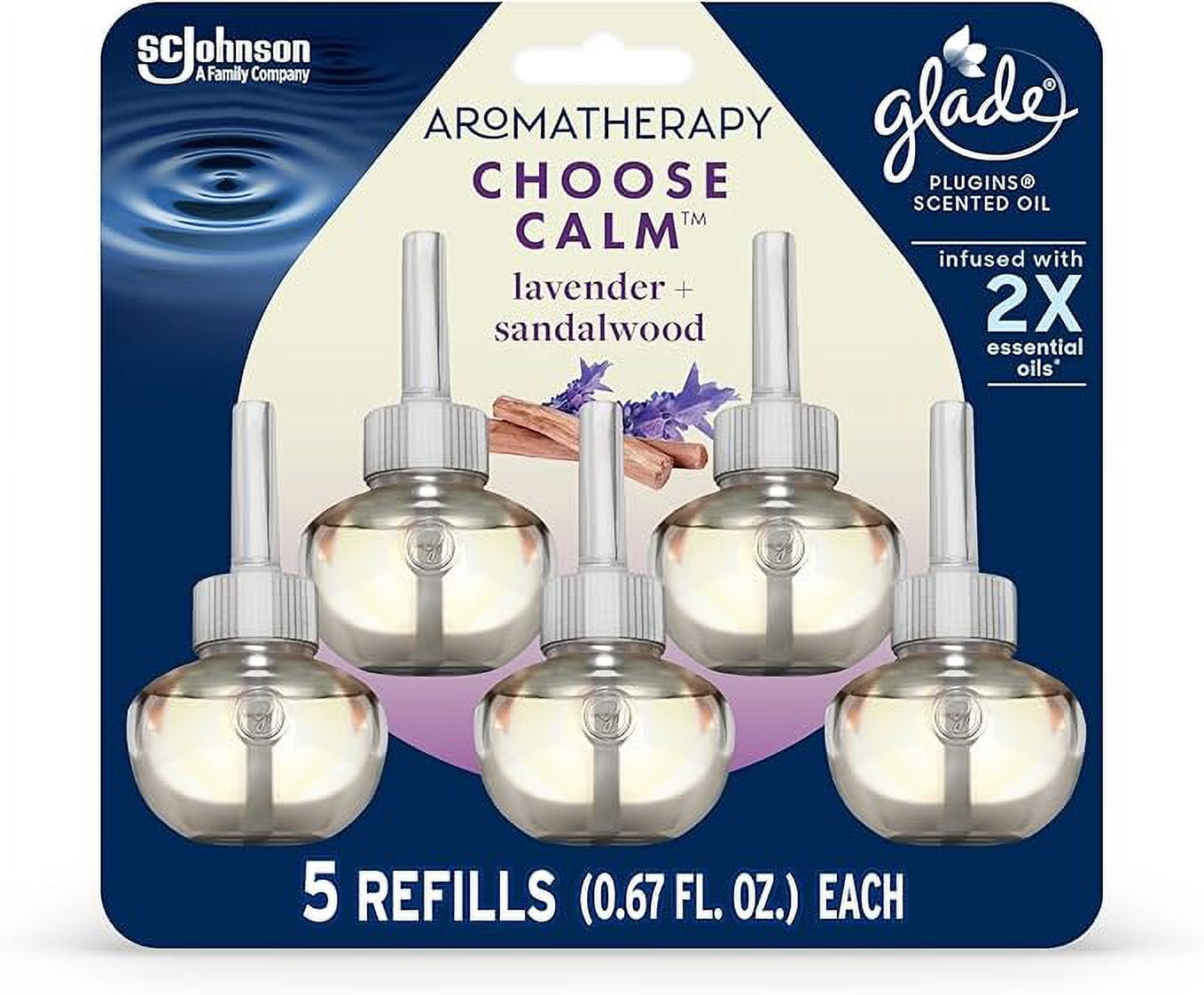 Glade Aromatherapy PlugIns Refills Air Freshener, Scented and Essential ...