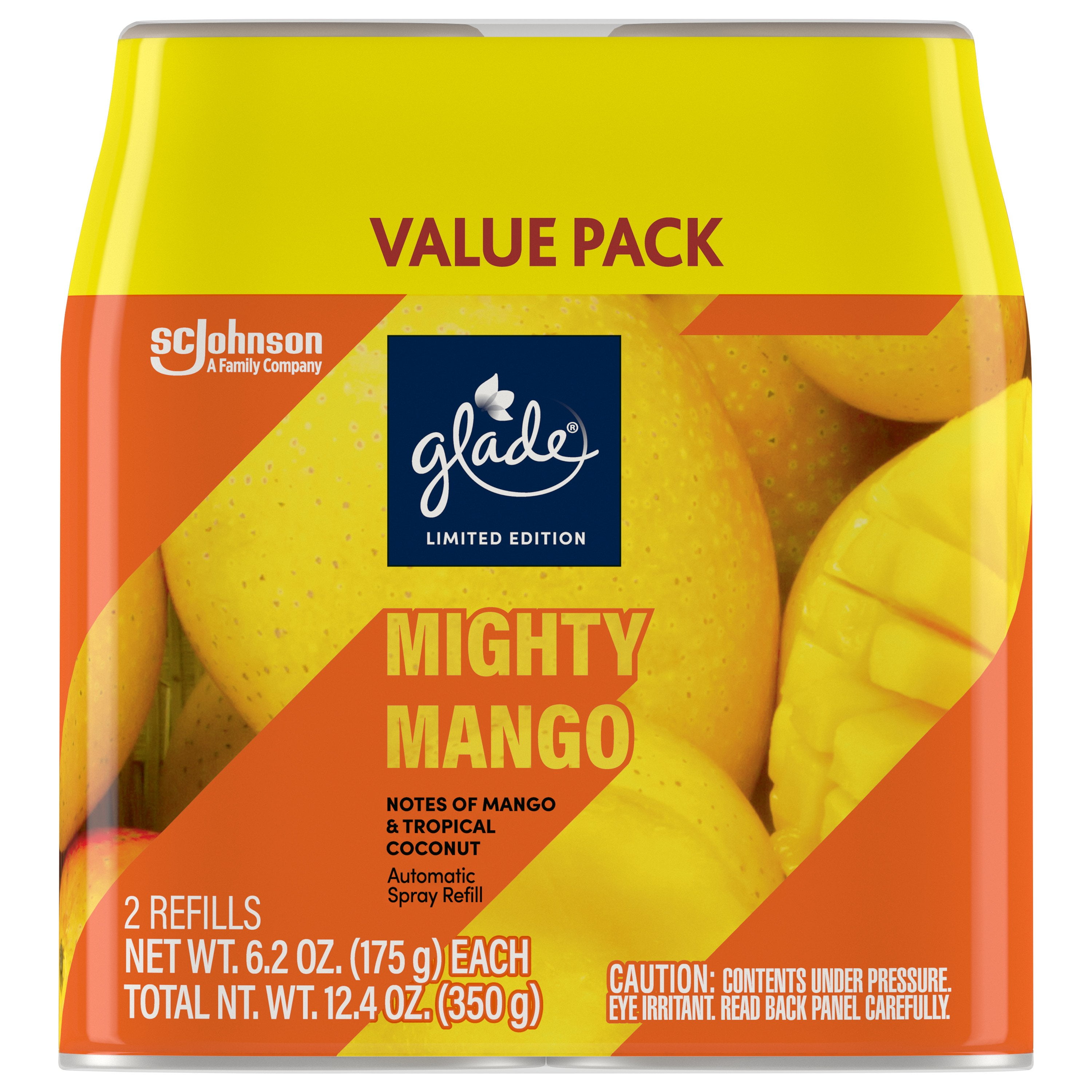 Glade Automatic Spray Air Freshener, Mighty Mango Limited Edition, 6.2 ...