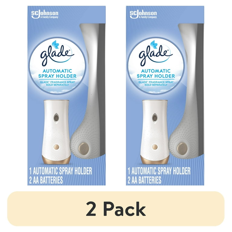 2 pack Glade Automatic Spray Holder Battery Operated Air Freshener Spray 10.2 oz 1 Count Walmart