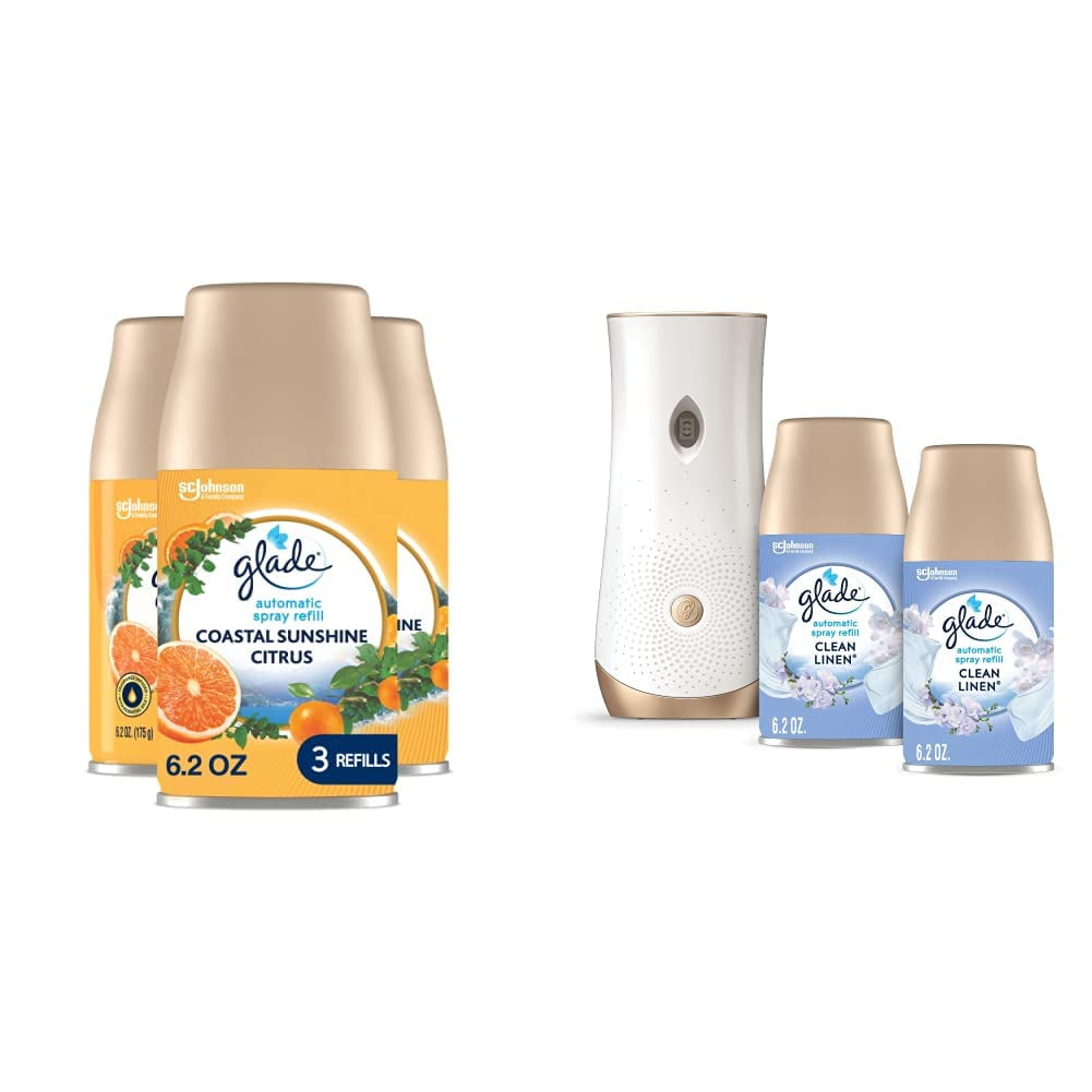 Glade Automatic Spray Refill, Air Freshener, Coastal Sunshine Citrus, 6 ...