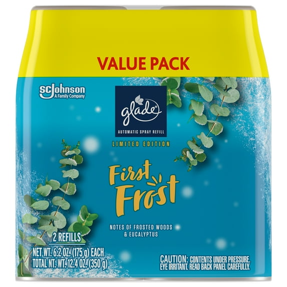 Glade Automatic Spray Refill, Air Freshener, First Frost, 2 Refills, 6. ...