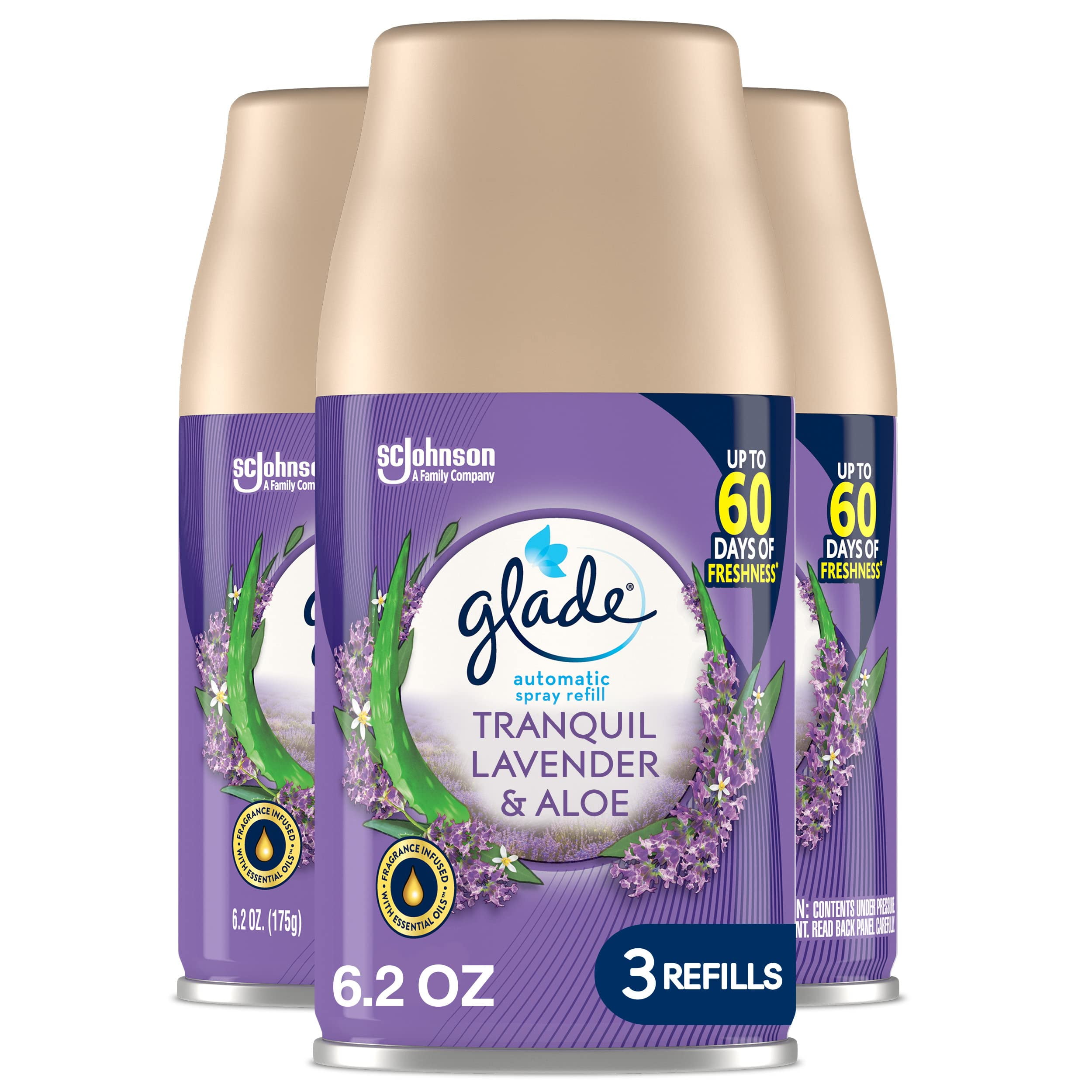 Glade Automatic Spray Refill, Air Freshener for Home, Lavender Aloe, 6. ...