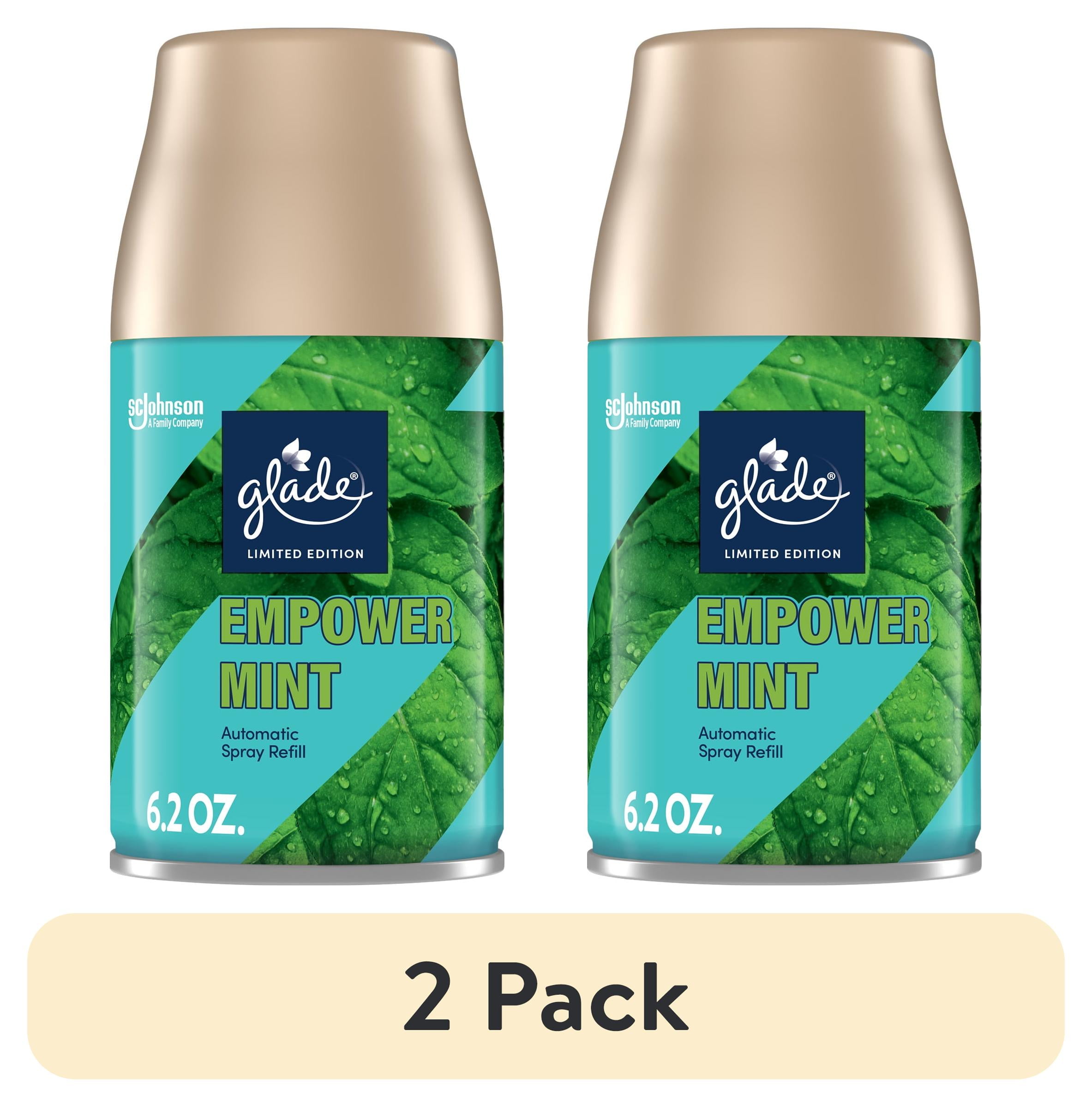 (2 pack) Glade Automatic Spray Refill, Air Freshener, Infused with Essential Oils, Empower Mint ...