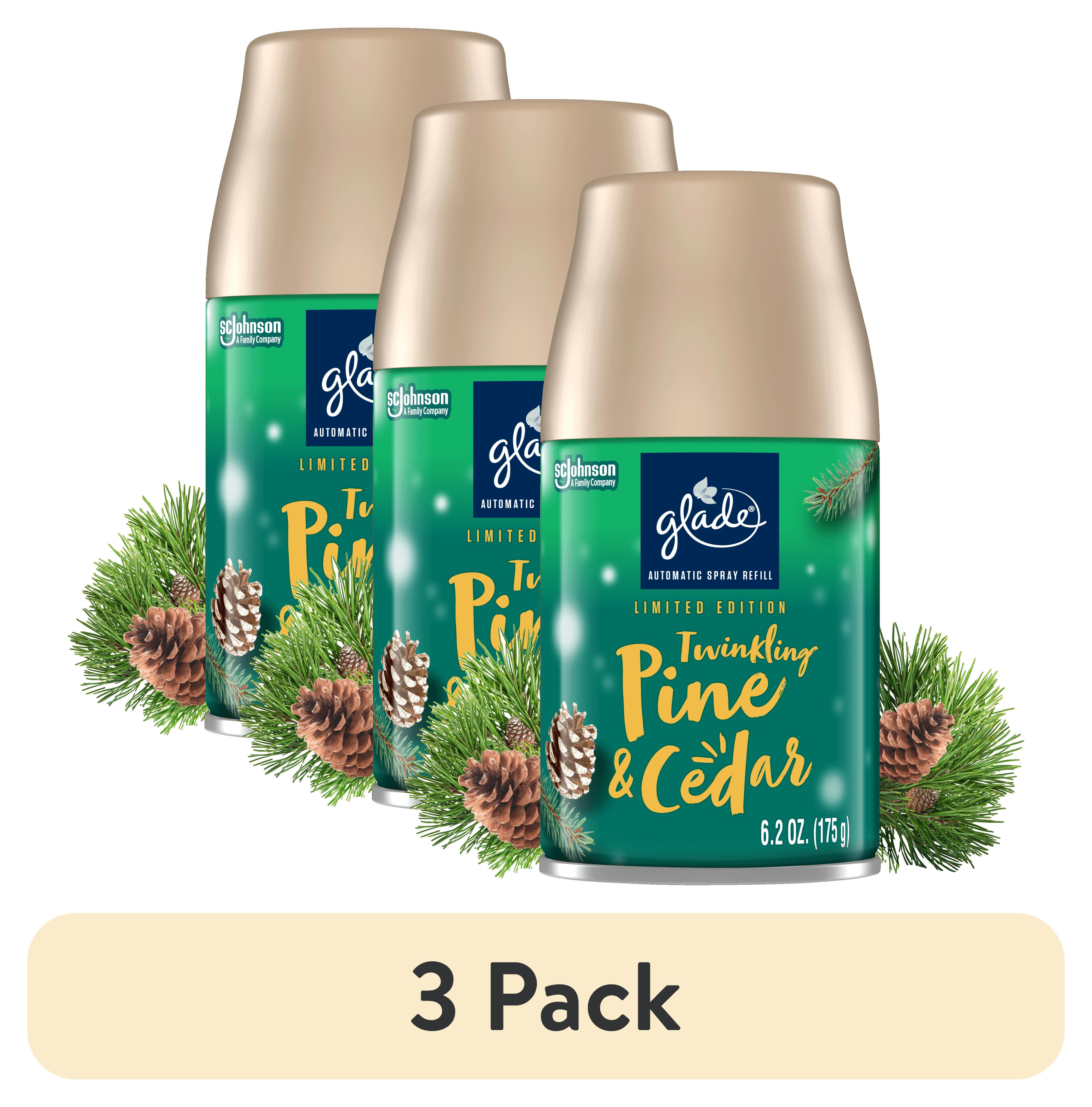 (3 pack) Glade Automatic Spray Refill, Air Freshener, Twinkling Pine ...