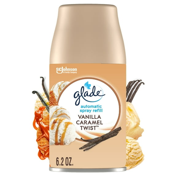 Glade Automatic Spray Refill, Air Freshener, Vanilla Caramel Twist ...