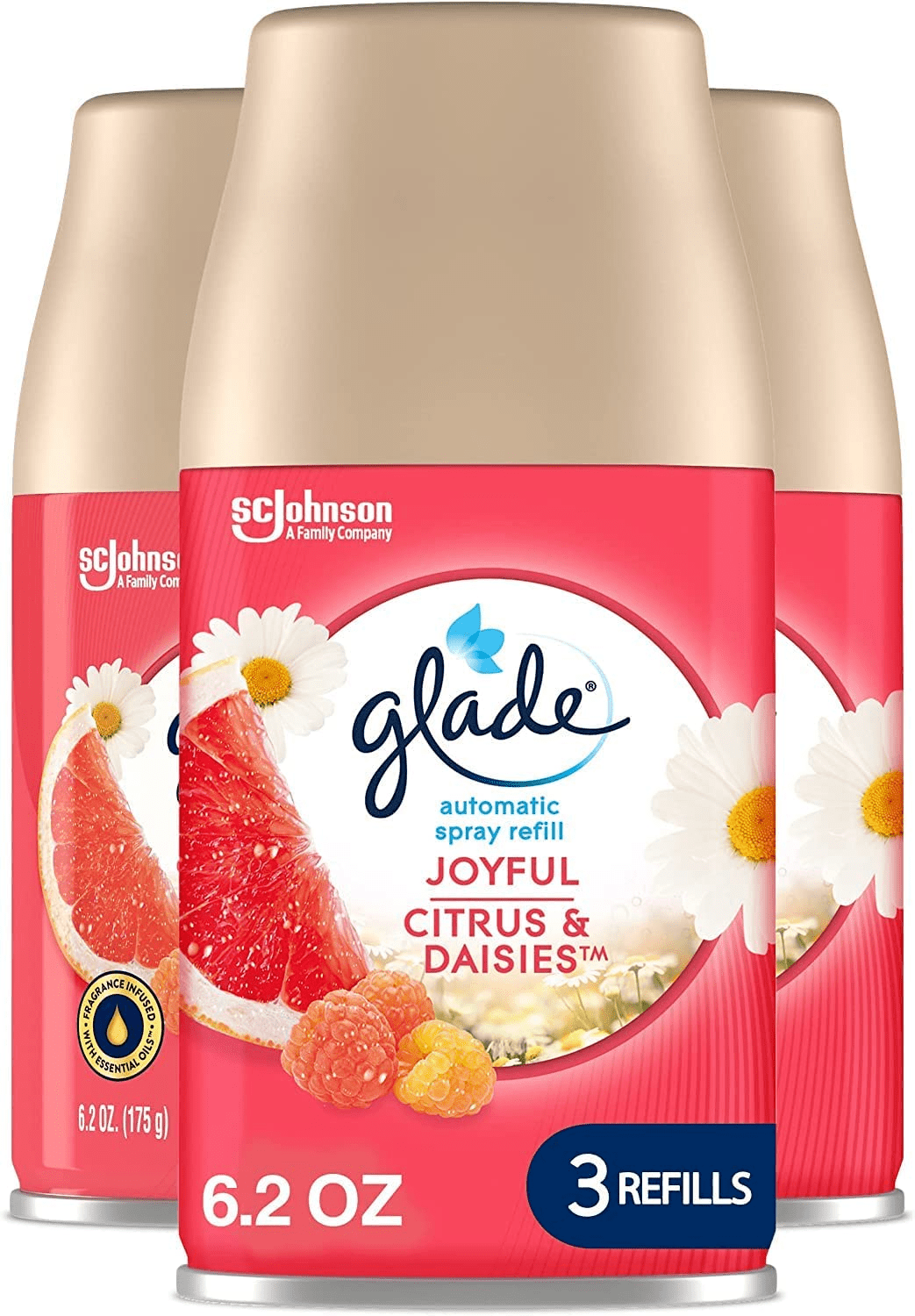 Glade Automatic Spray Refill, Stay Cool Watermelon Air Freshener, 6.2 ...