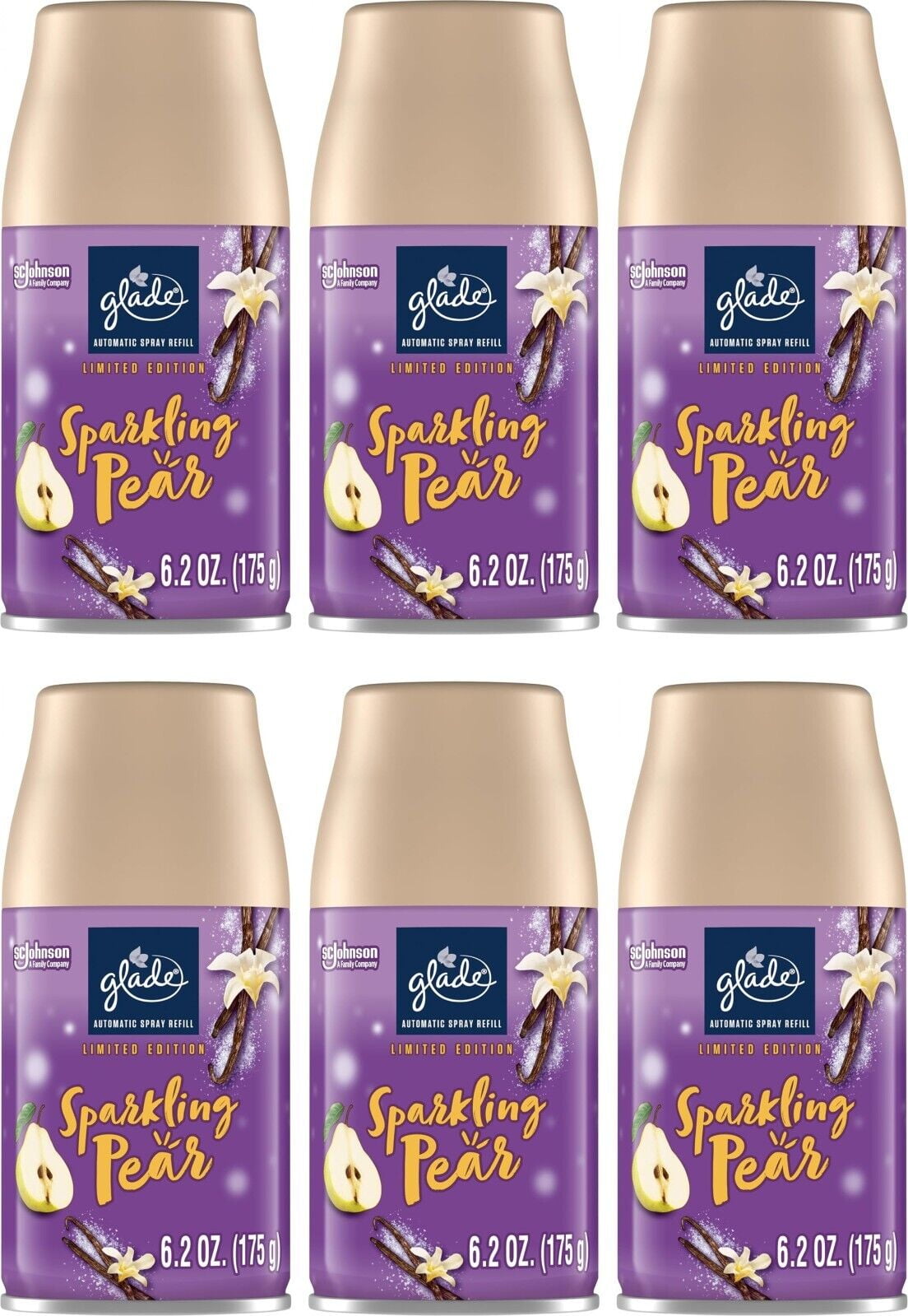 Glade Automatic Spray Refill, Sparkling Pear Limited Edition, 6.2 Oz ...