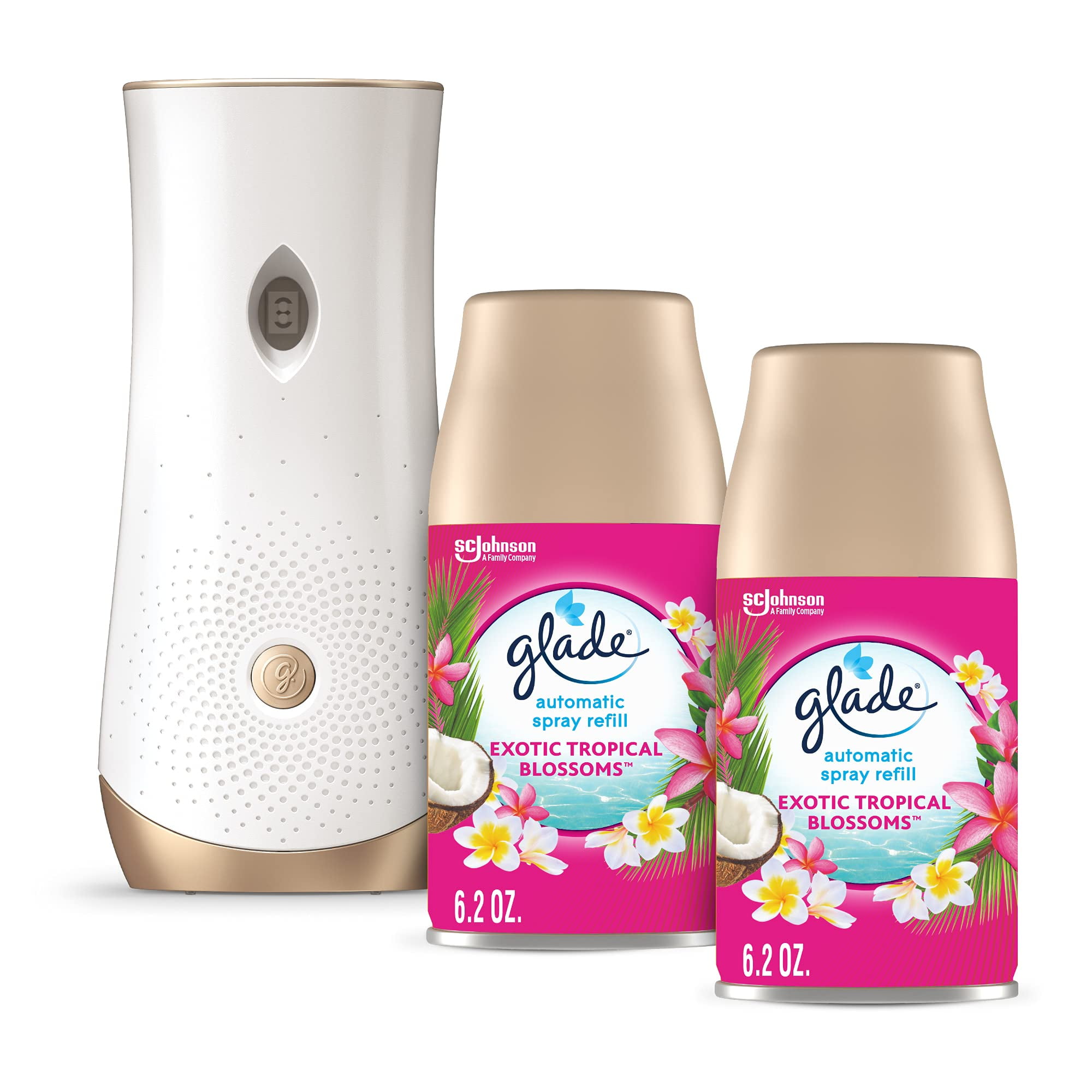 Glade Automatic Spray Refill And Holder Kit, Air Freshener, Tropical ...