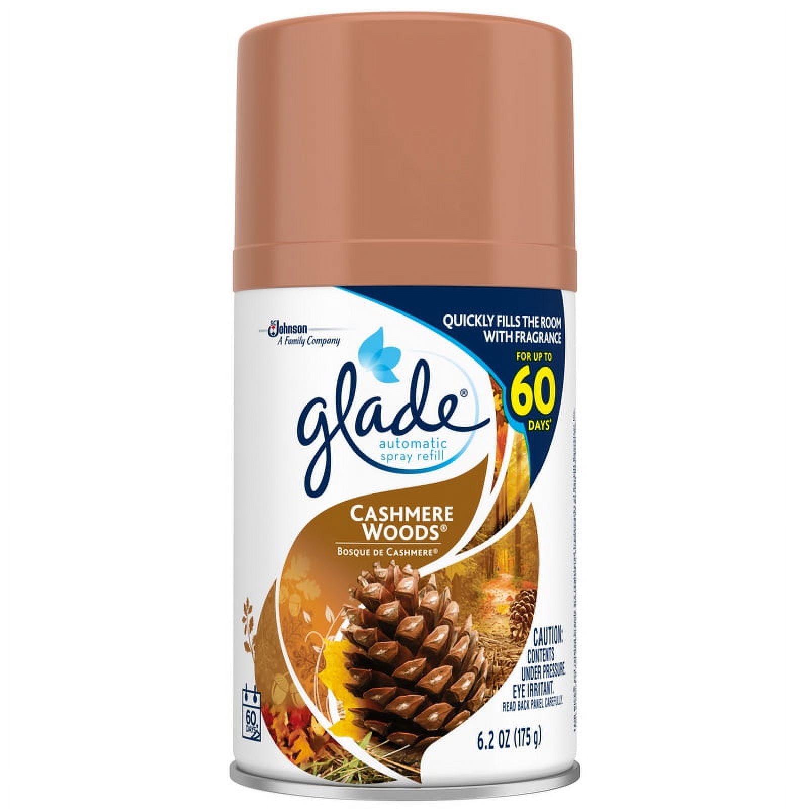 Glade Automatic Spray Refill Cashmere Woods, 6.2 oz, Pack of 6, Case of ...