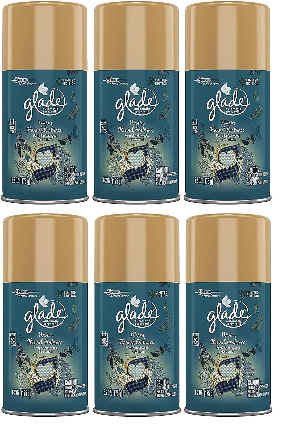 Glade Automatic Spray Refill Limited Edition Warm Flannel Embrace 6.2 ...