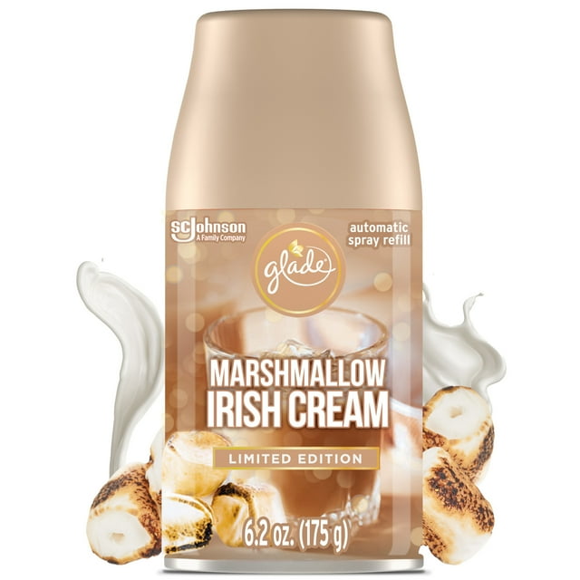 Limited Edition Glade Automatic Spray Refill, Marshmallow Irish Cream ...
