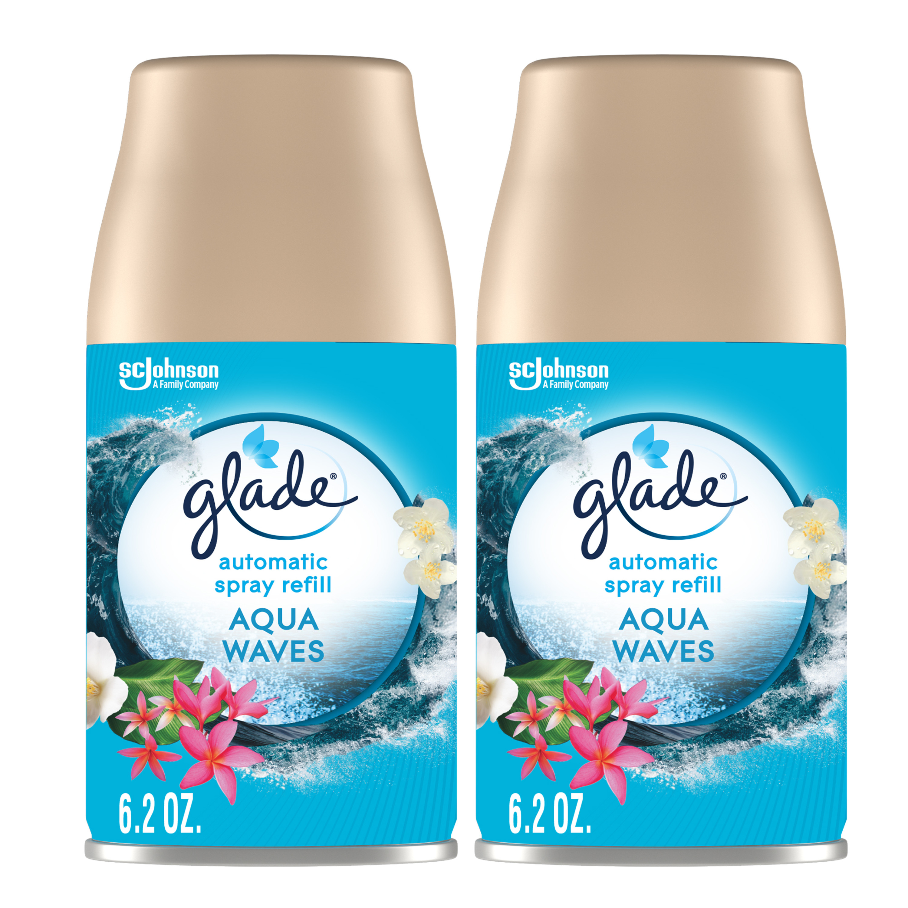 Glade Automatic Spray Refill, Air Freshener, Invigorating Aqua Waves, 6 ...