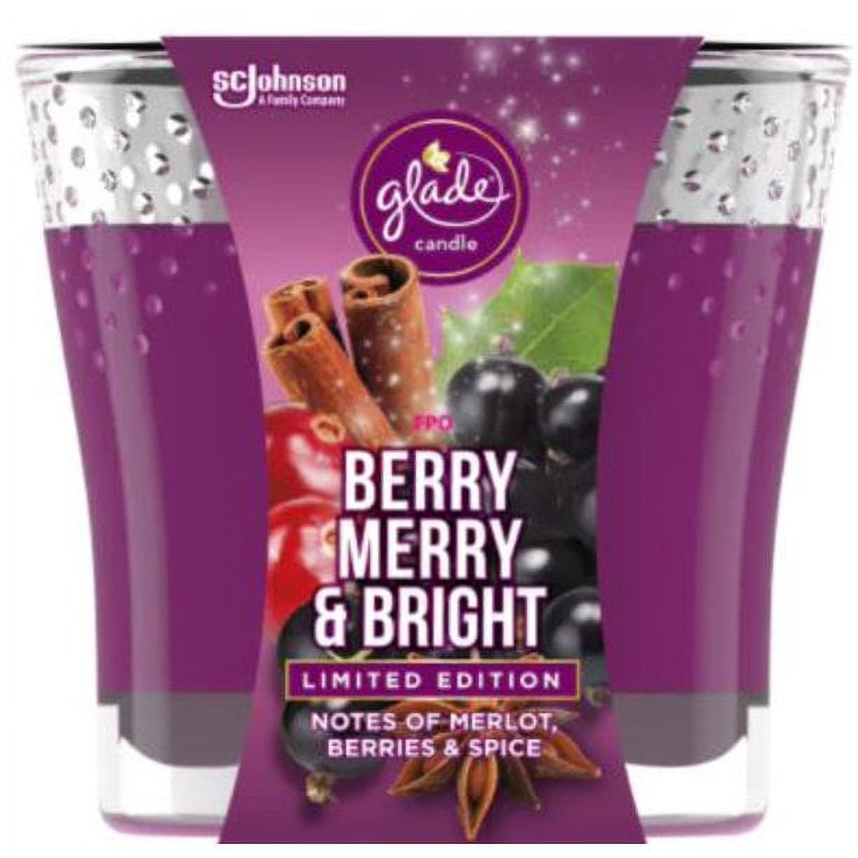 Glade Berry Merry & Bright Limited Edition Candle 3.4oz - Walmart.com