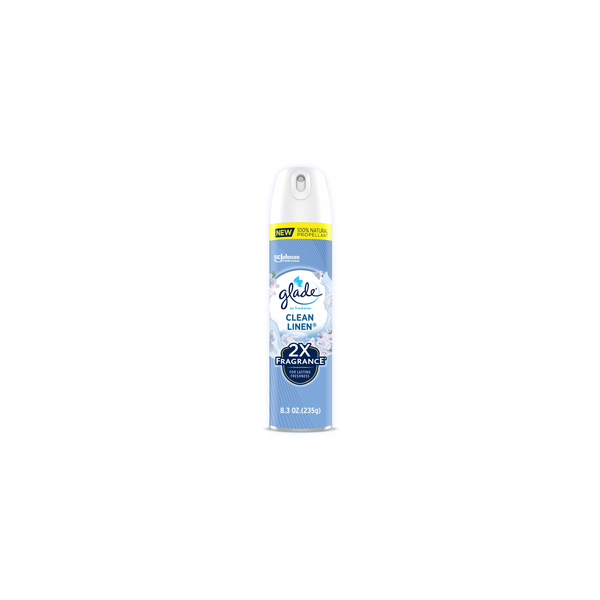 Glade Clean Linen Room Air Freshener Spray Clear 8.3 oz. (Pack of 60 ...