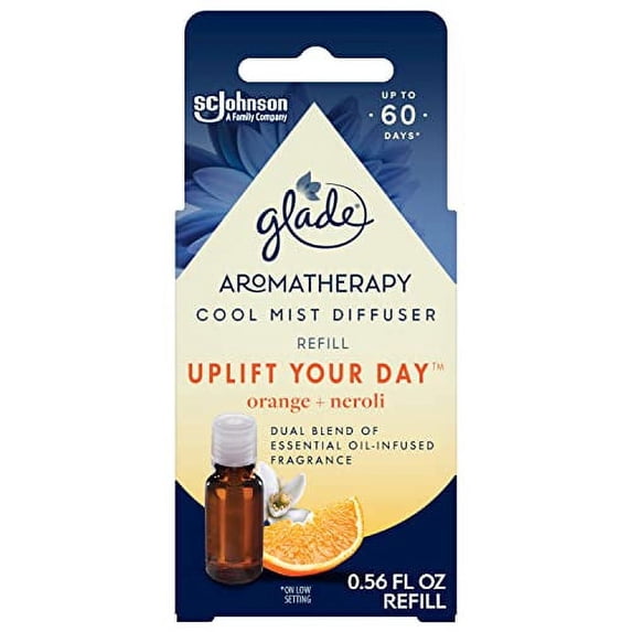 Glade Essential Oil Diffuser Refill with Orange Neroli Scent for Cool ...
