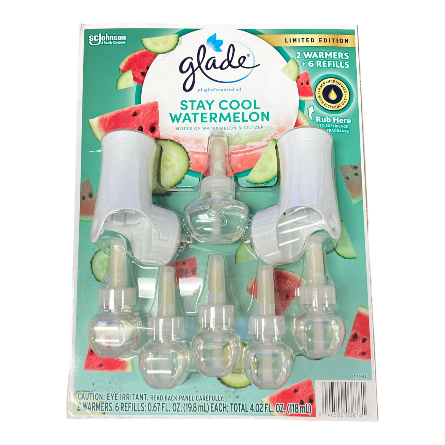 Glade Limited Edition Scented Oil Air Freshener, Stay Cool Watermelon ...