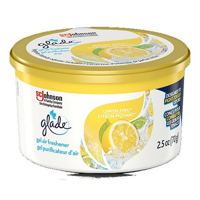 Glade Adjustable Holder Mini Gel Air Freshener, Lemon Zing 2.5oz, Solid ...