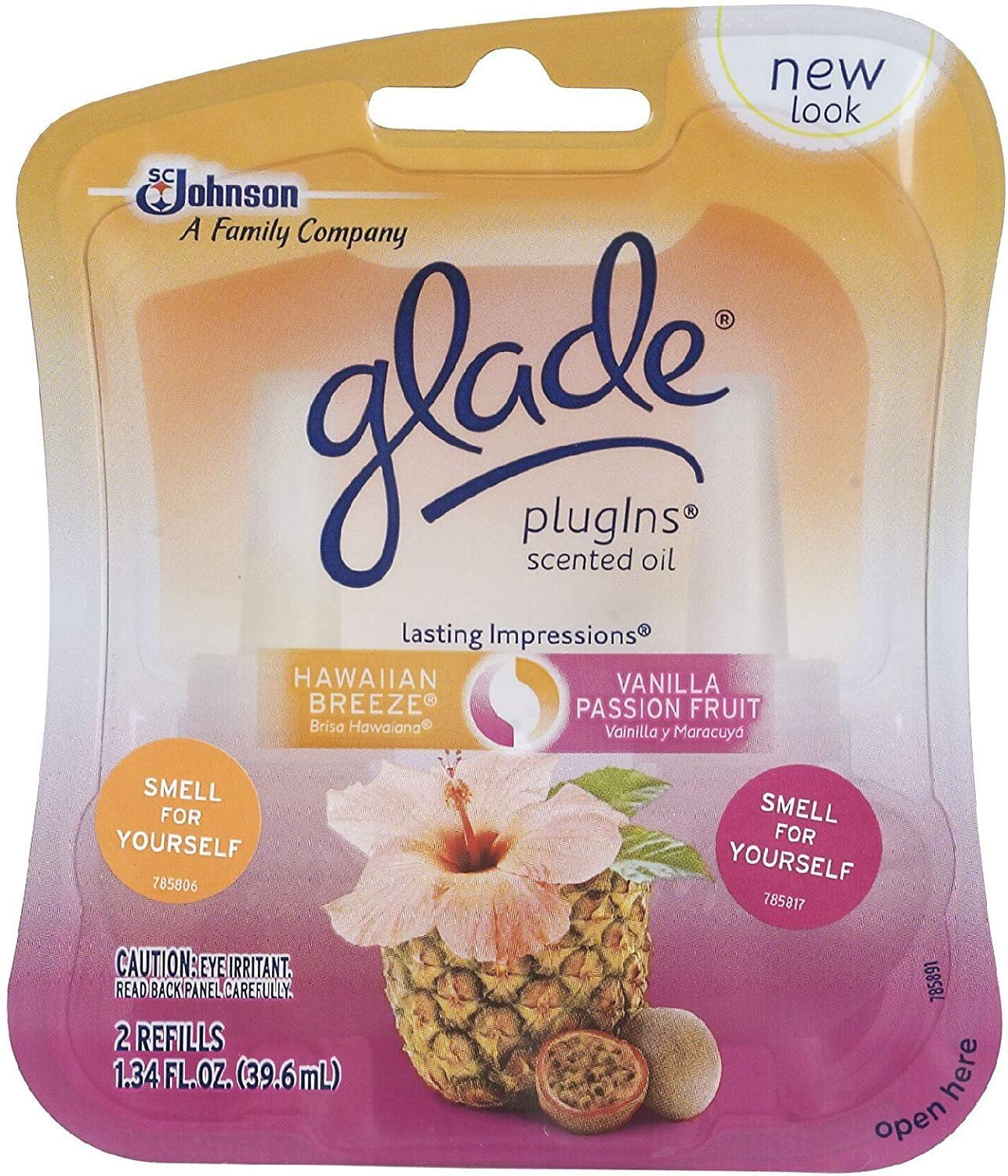 Glade Plug in Scented Oil Lasting Impressions Refill, Hawaii Breeze and ...