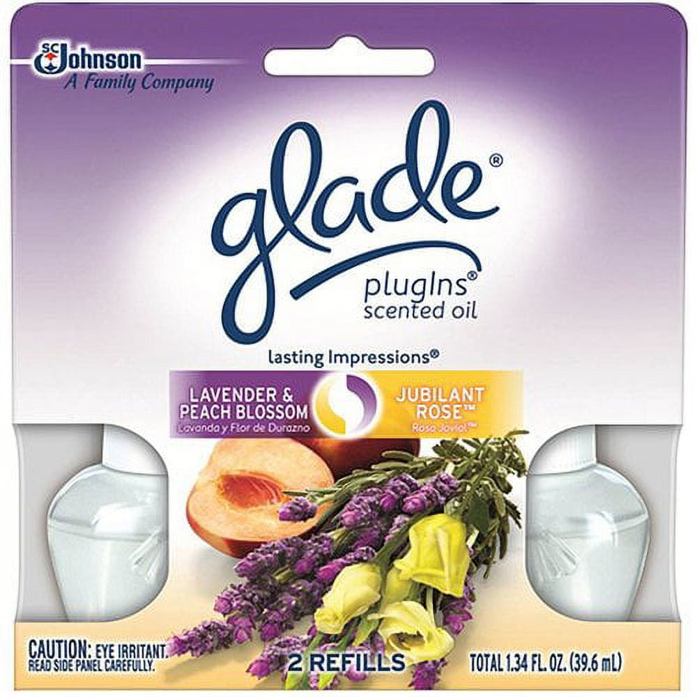 Glade PlugIns Jubilant Rose, Lavender & Peach Blossom Scented Oil Air ...