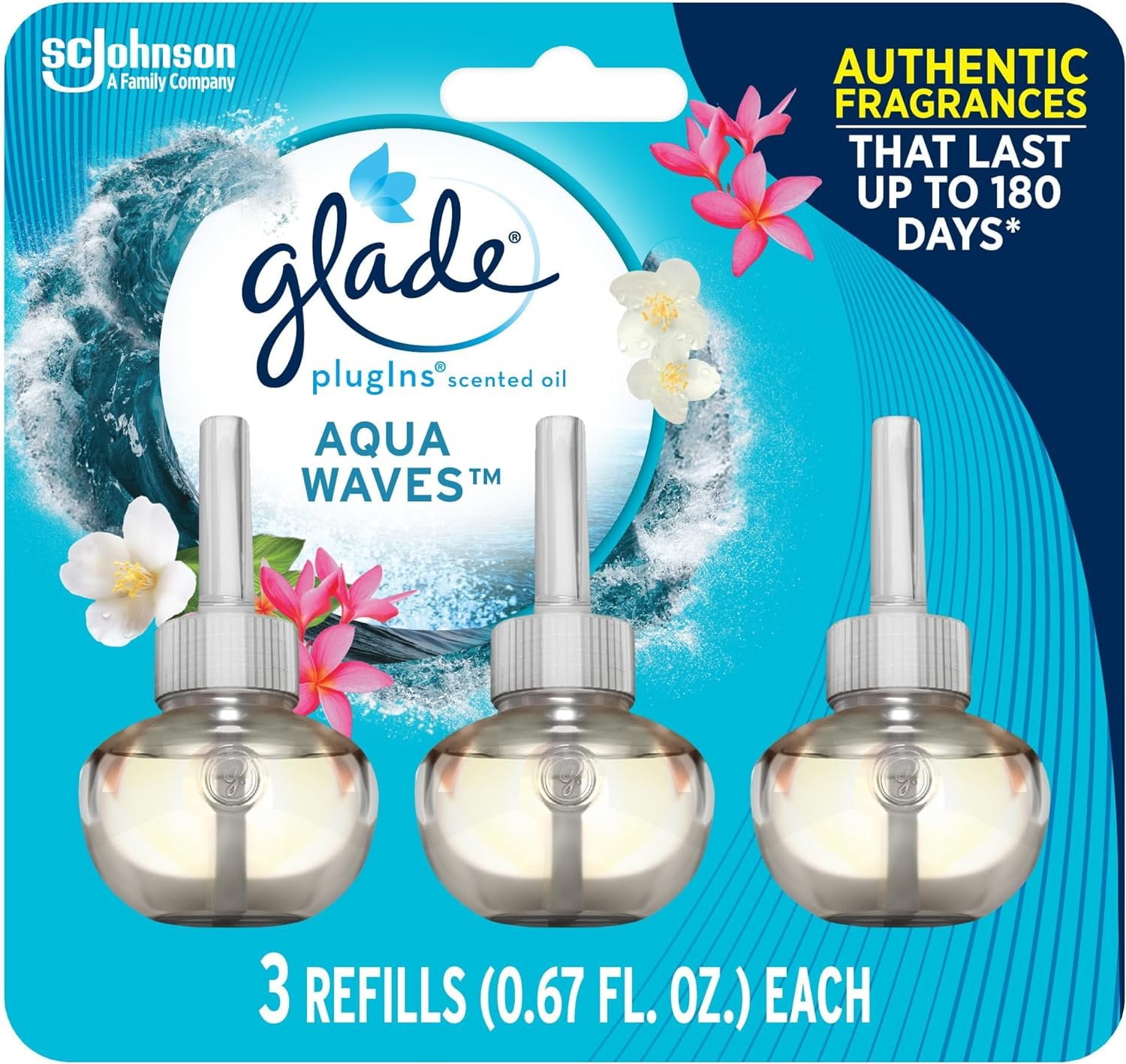 Glade PlugIns Refills Air Freshener, Scented and Essential Oils for ...