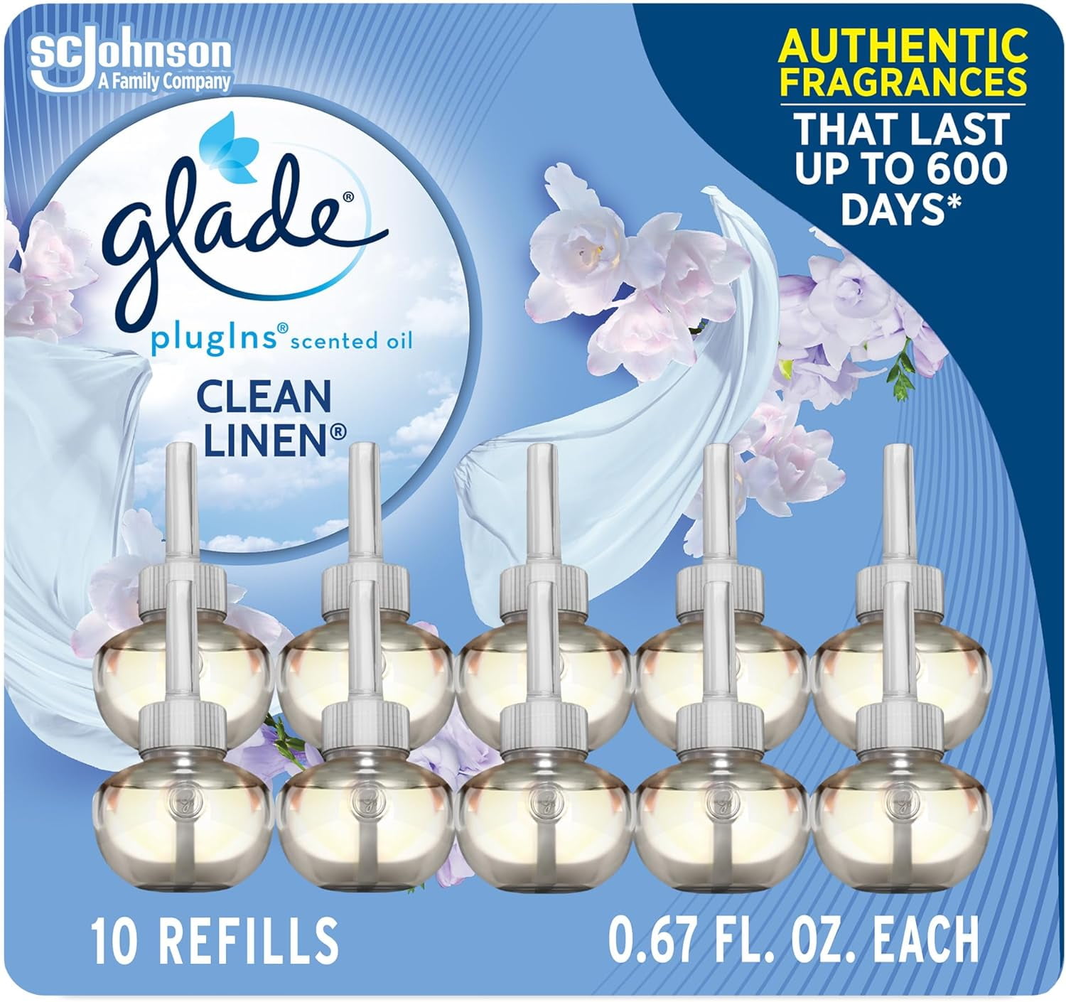 Glade PlugIns Refills Air Freshener, Scented and Essential Oils for ...