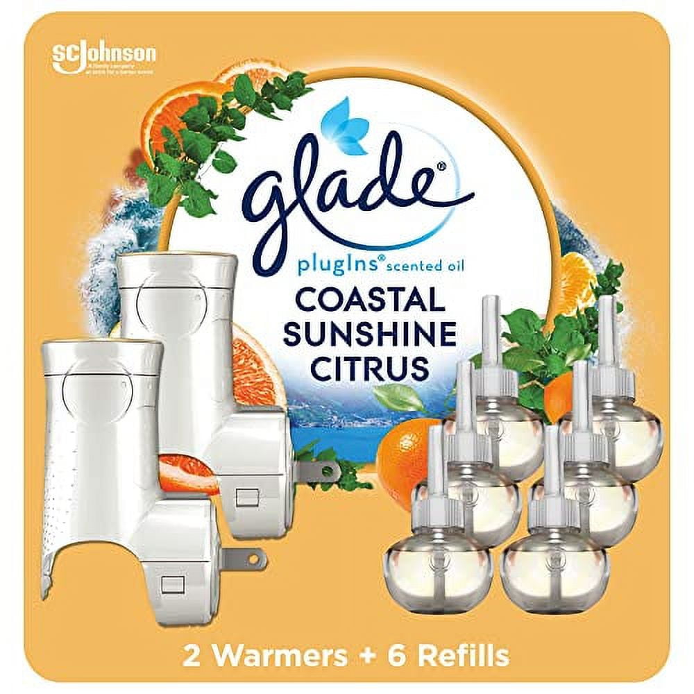 Glade PlugIns Refills Air Freshener Starter Kit, Scented and Essential ...