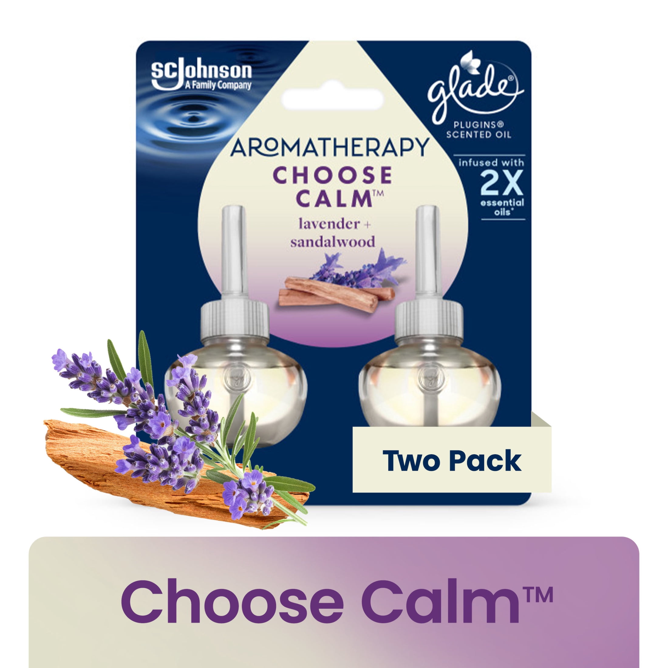Glade Aromatherapy PlugIns Air Freshener Refills, Choose Calm Scent ...
