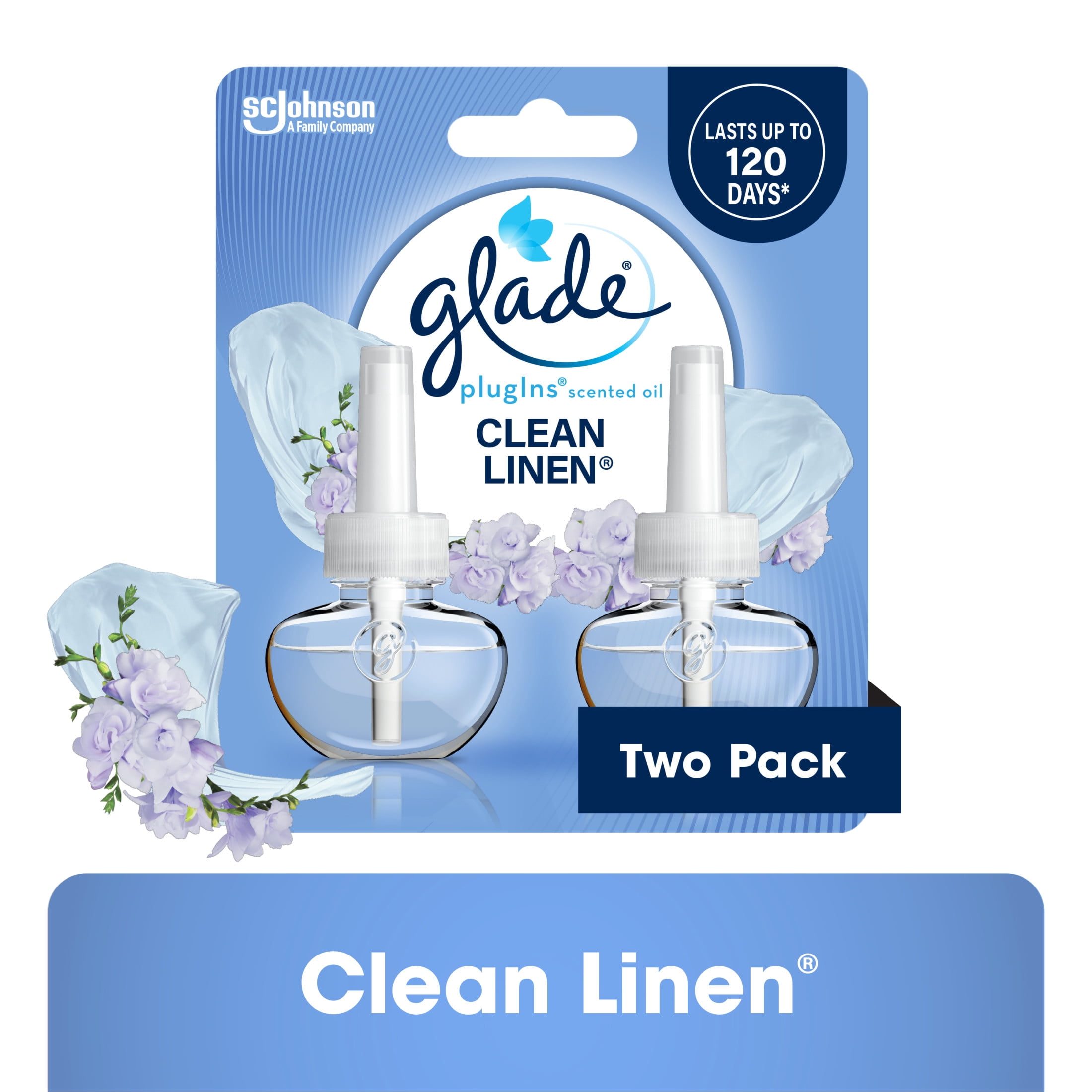 Glade, PlugIns Air Freshener Refills, 0.67 oz, Clean Linen - Walmart.com