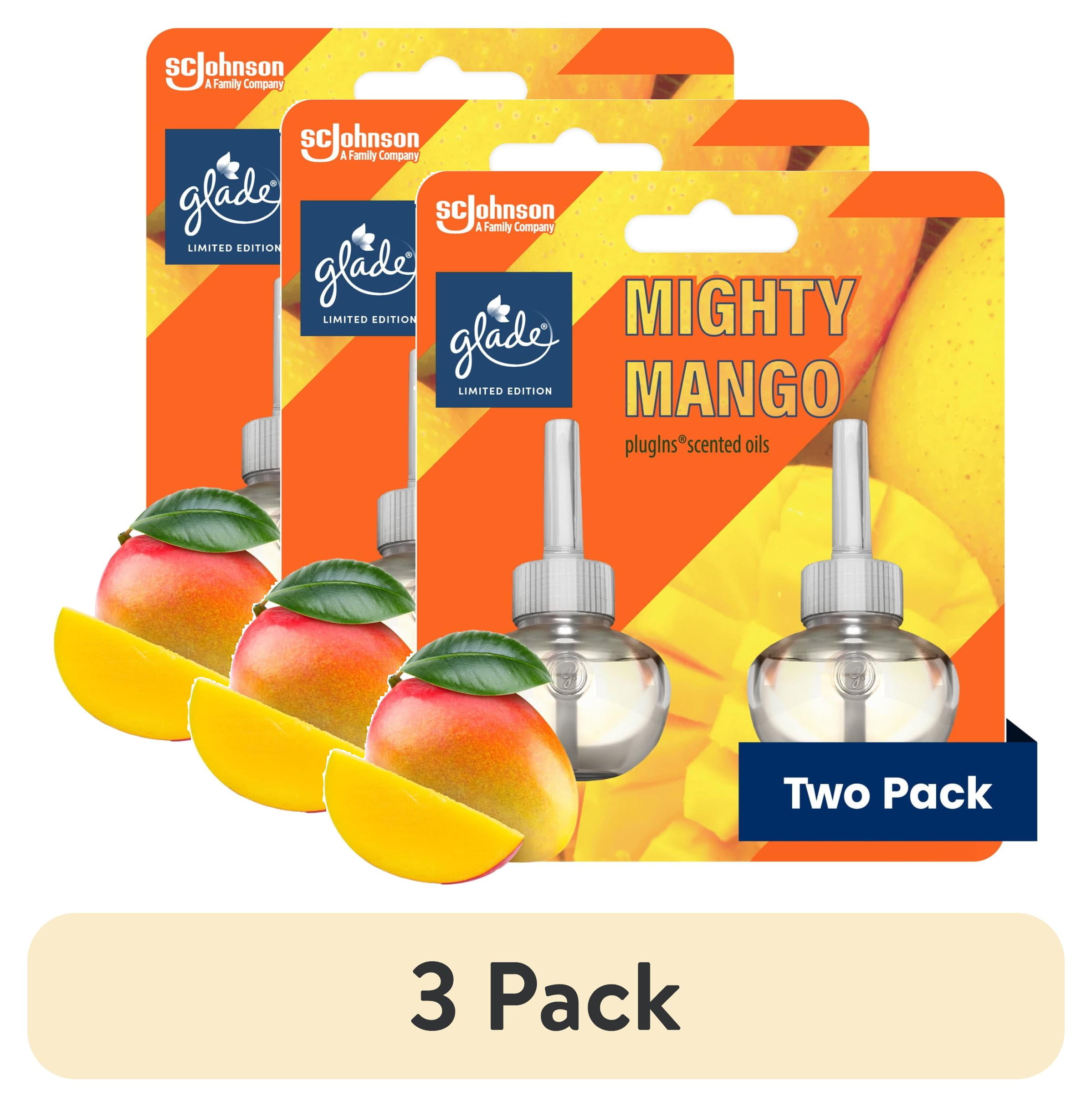 (3 pack) Glade PlugIns Scented Oil Refills, Air freshener, Mighty Mango ...