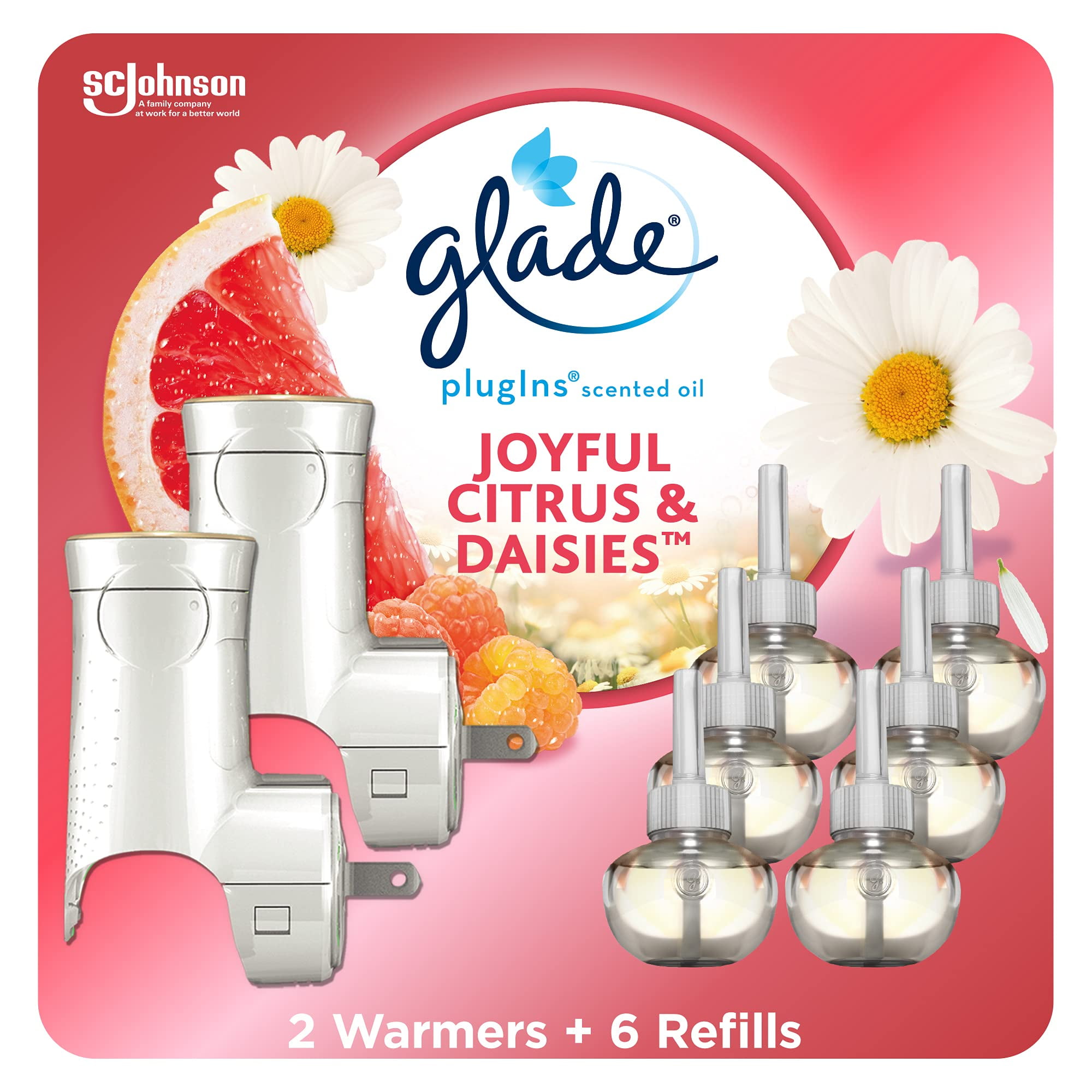 Glade Plugins Refills Air Freshener Starter Kit, Scented And Essential ...