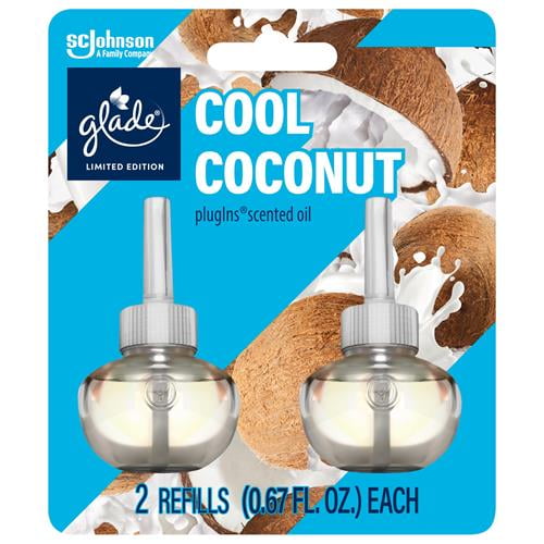 Glade Plugins Scented Oil Air Freshener, Cool Coconut Limited Edition ...