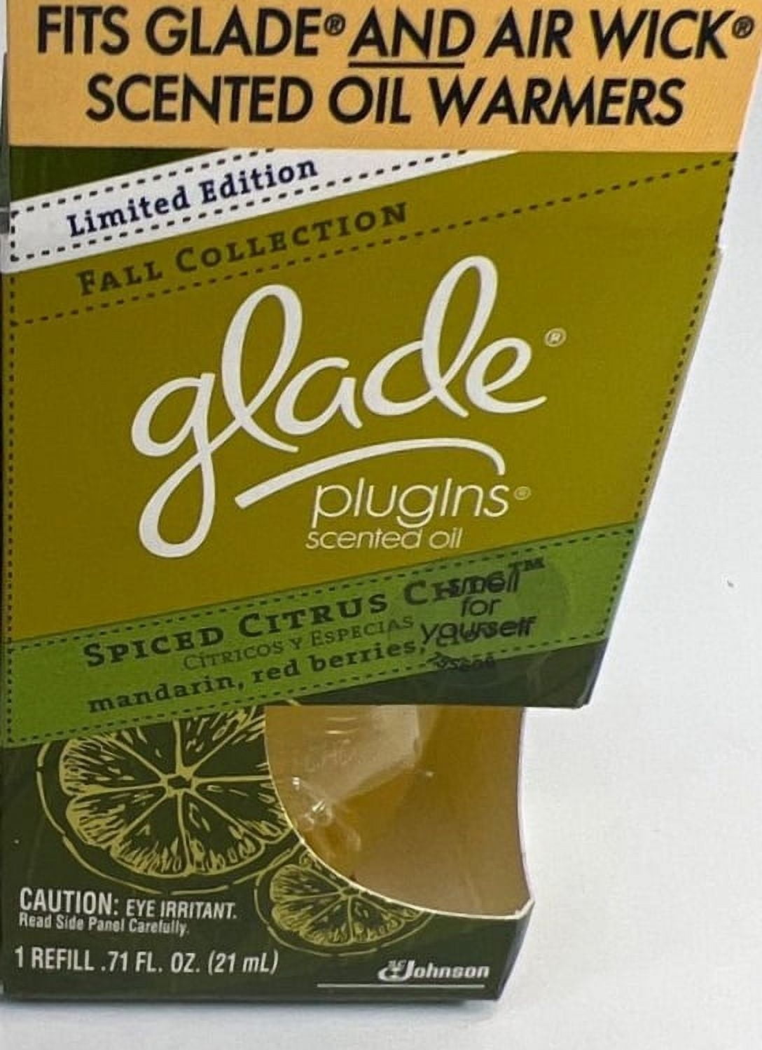 Glade Plugins Scented Oil Spiced Citrus Chic ONE Refill .71 oz ...