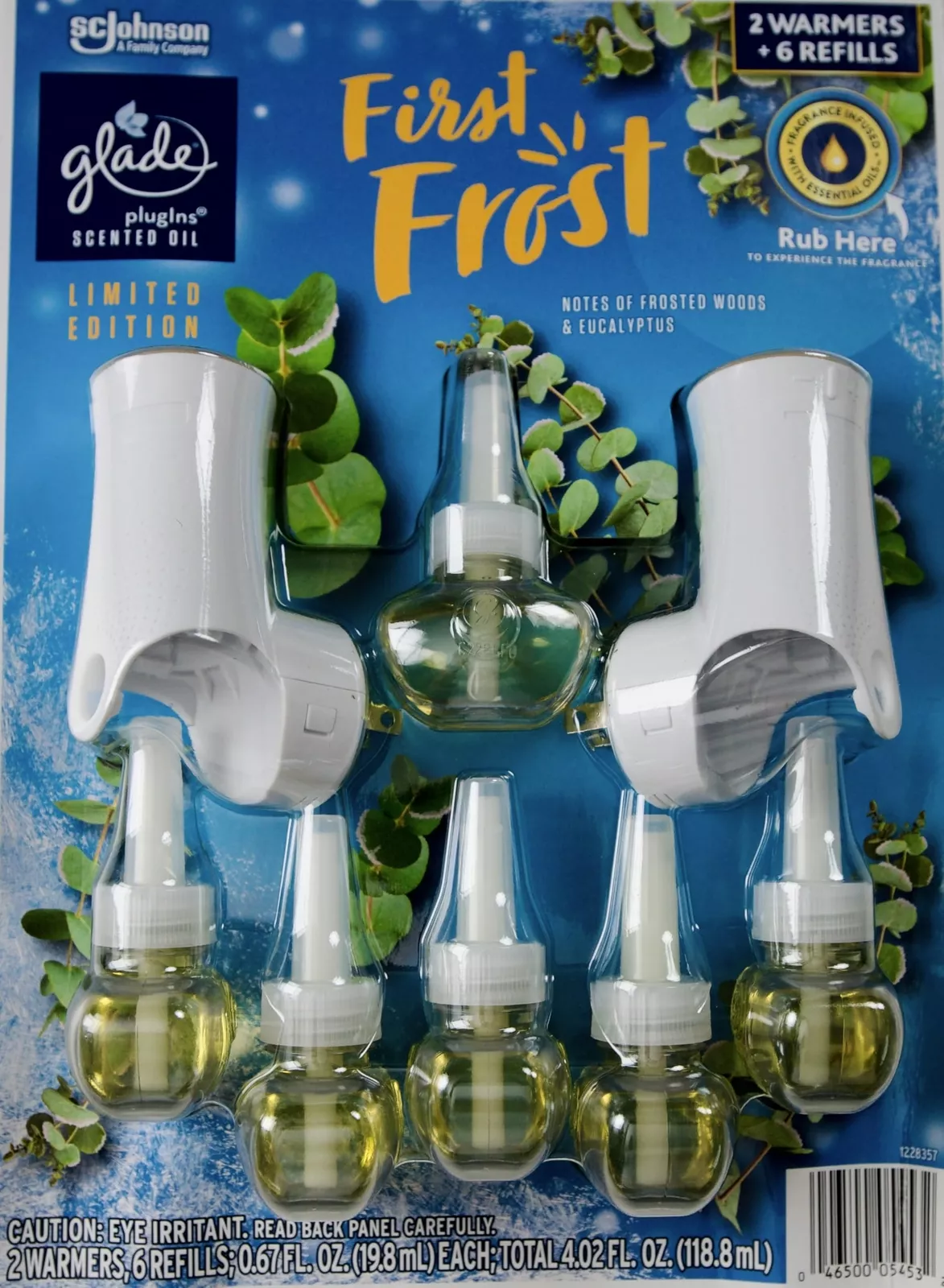 Glade Plugins Scented Oils First Frost 2 Warmers + 6 Refills - Walmart.com