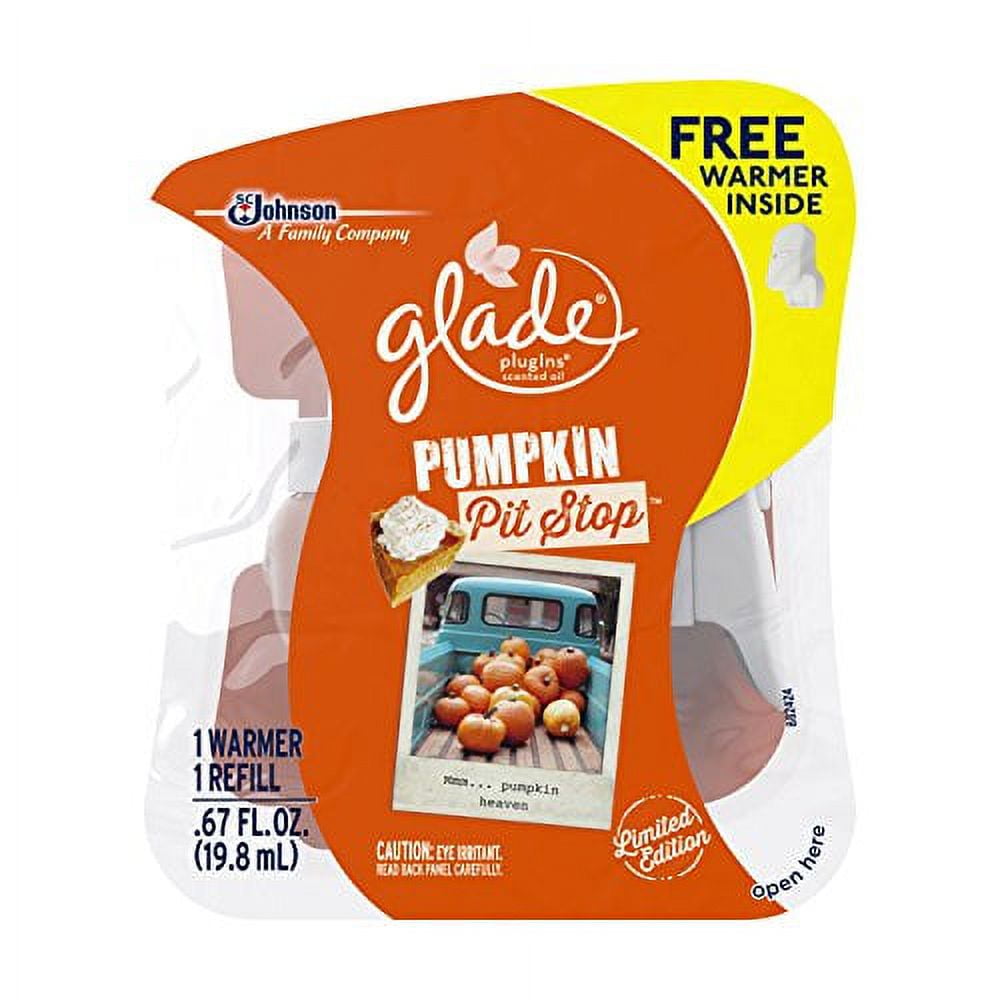 Glade Holiday Pumpkin Pit Stop PlugIns Scented Oil Starter Kit - 1 ...