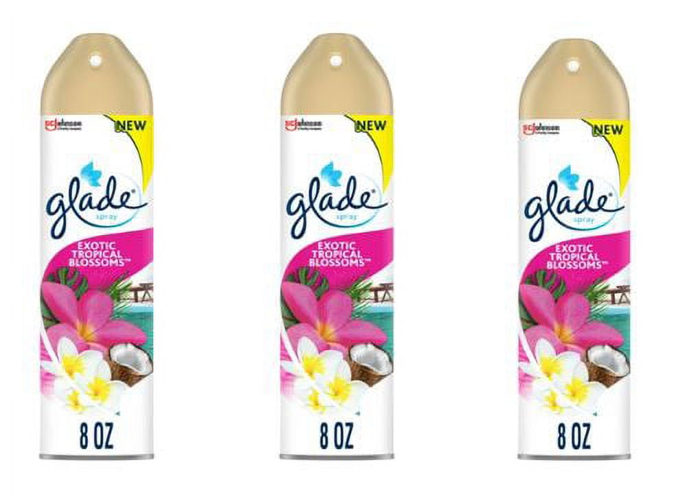 Glade Bathroom Air Freshener, Exotic Tropical Blossoms, Coconut Scent ...