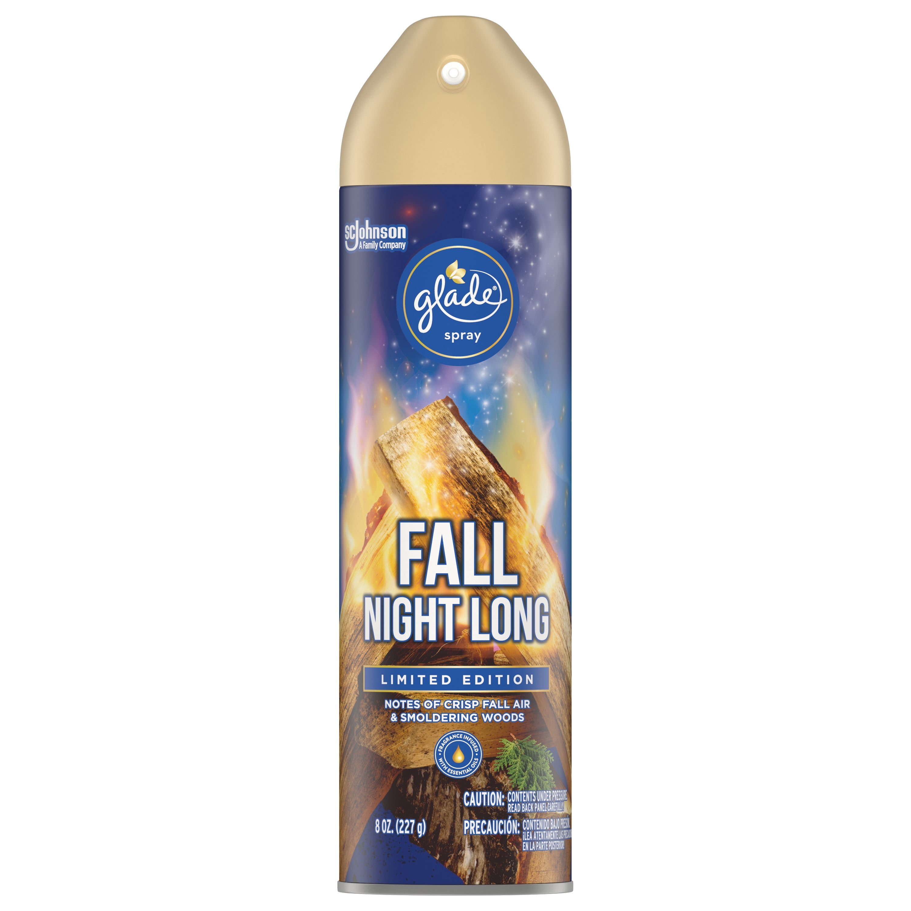 Glade Fall Night Long Air Freshener, Room Spray, 8 OZ. Total, Limited ...