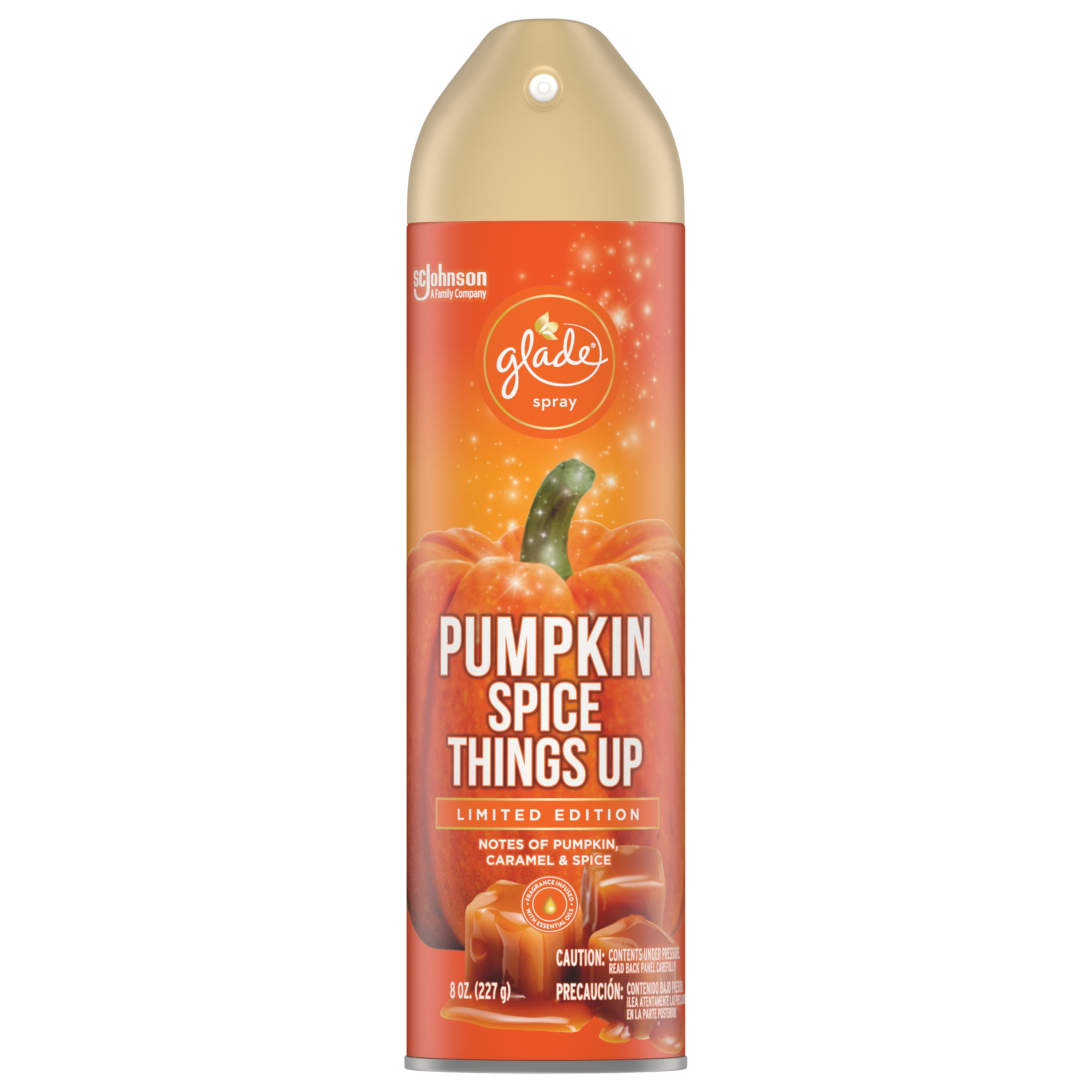 Glade Holiday Pumpkin Spice Air Freshener Room Spray, Bathroom Scents ...