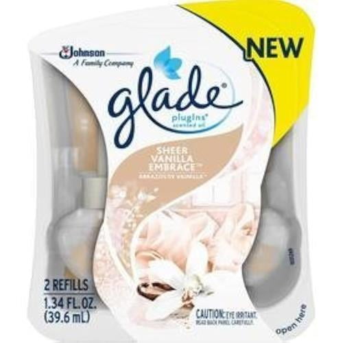 Glade Sheer Vanilla Embrace Glade Plugins Scented Oil - 2 Refills (2 ...