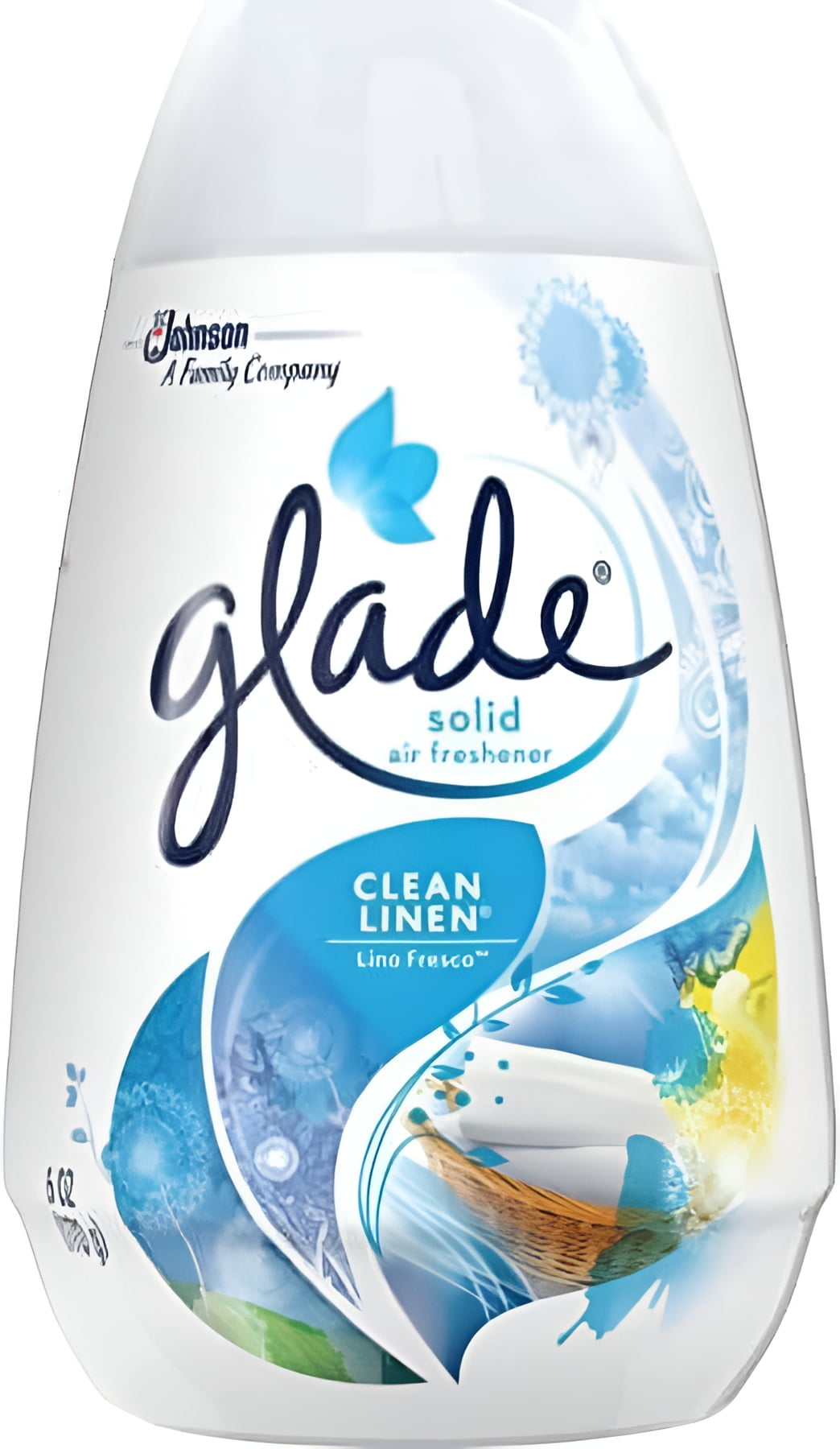 Glade Solid Air Freshener, Clean Linen Scent, 6 OZ Bathroom Pack, Room ...