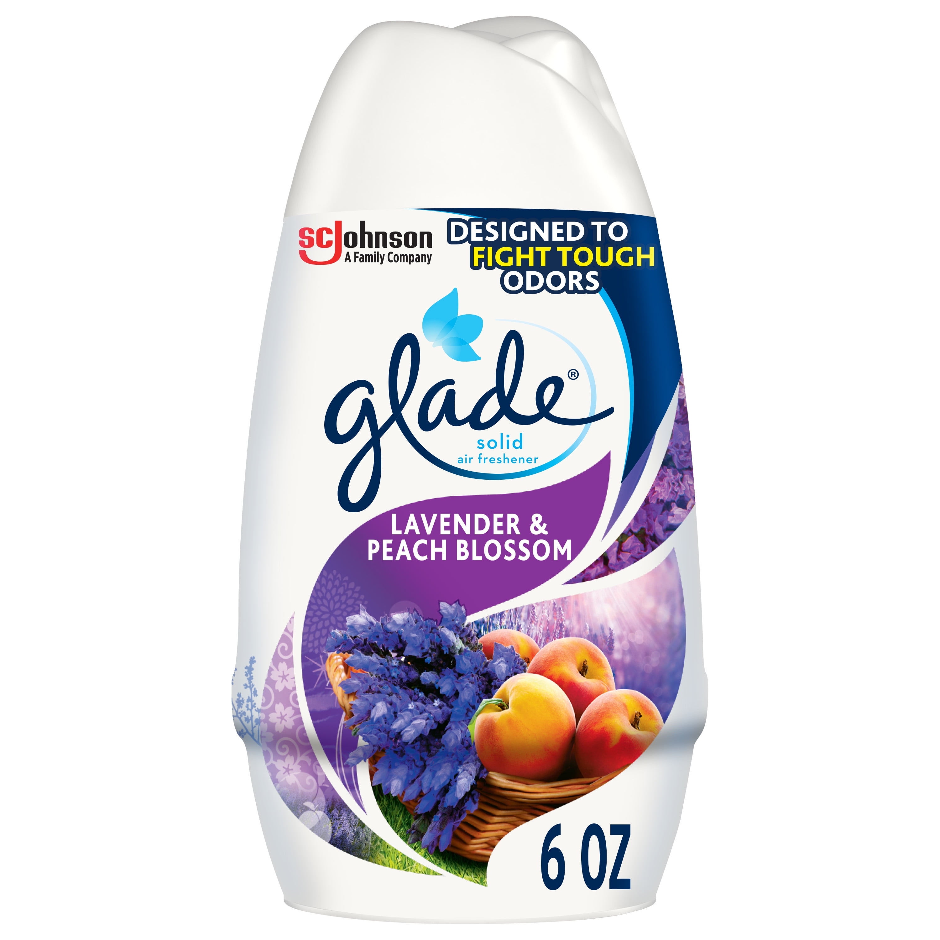 Glade Solid Air Freshener, Room Deodorizer, Lavender & Peach Blossom, 6 ...