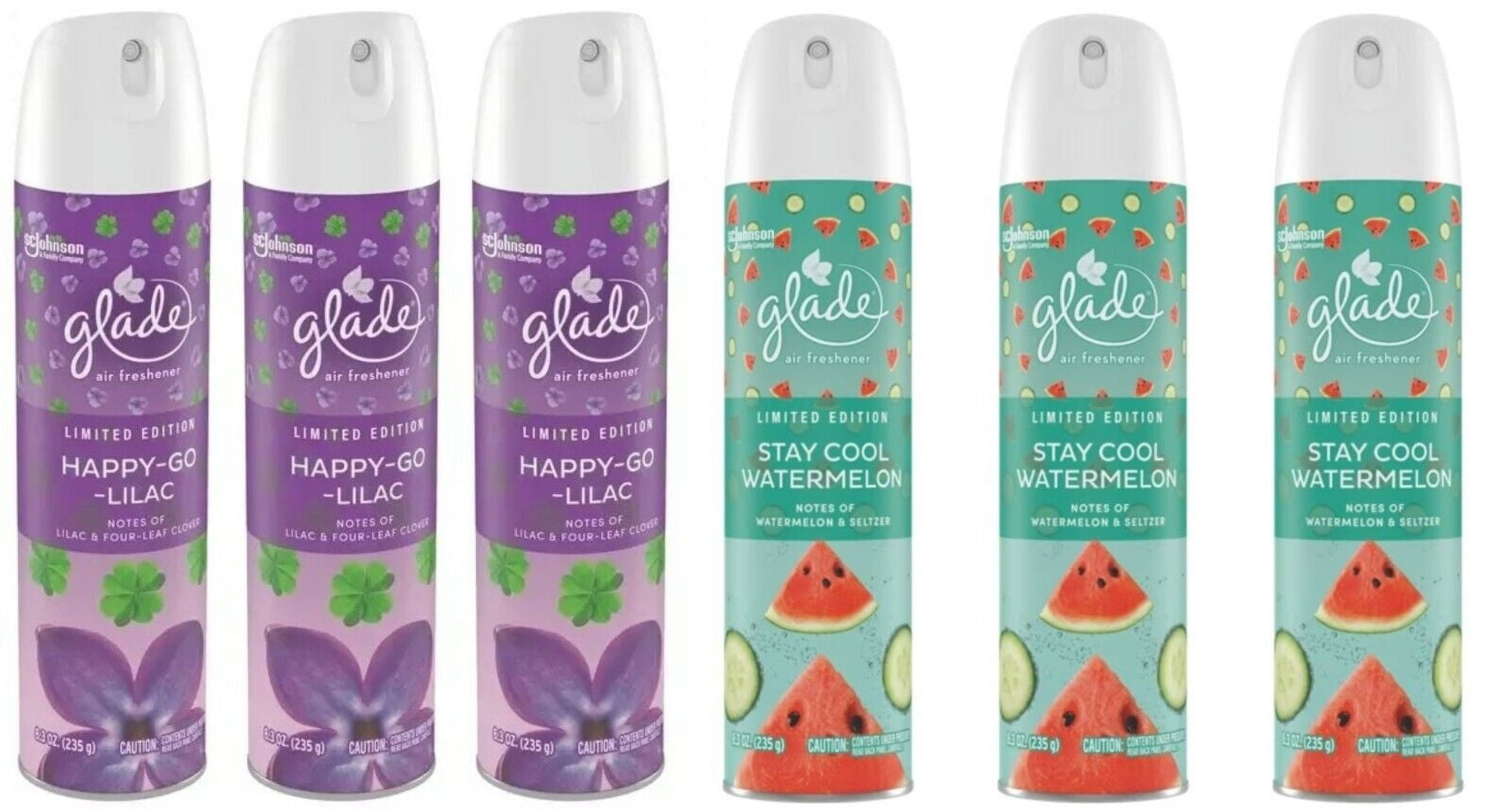 Glade Spray Stay Cool Watermelon-Happy Go Lilac Limited Air Freshener 8 ...