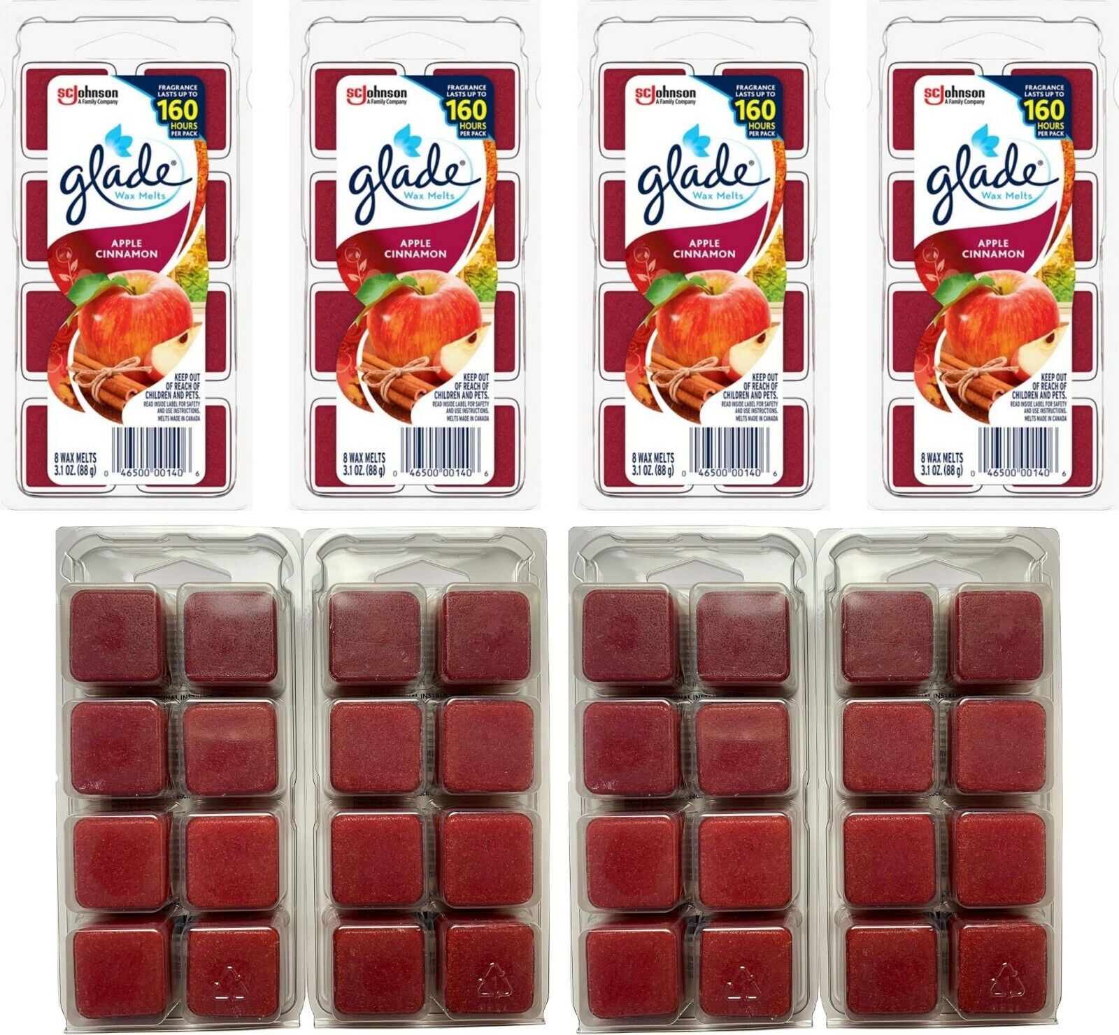 Glade Wax Melts Air Freshener, Scented Candles with Essential Oils for ...