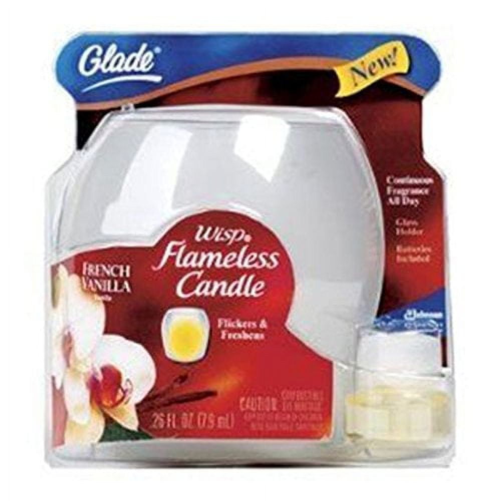 Glade Wisp Flameless Candle French Vanilla SC Johnson - Walmart.com