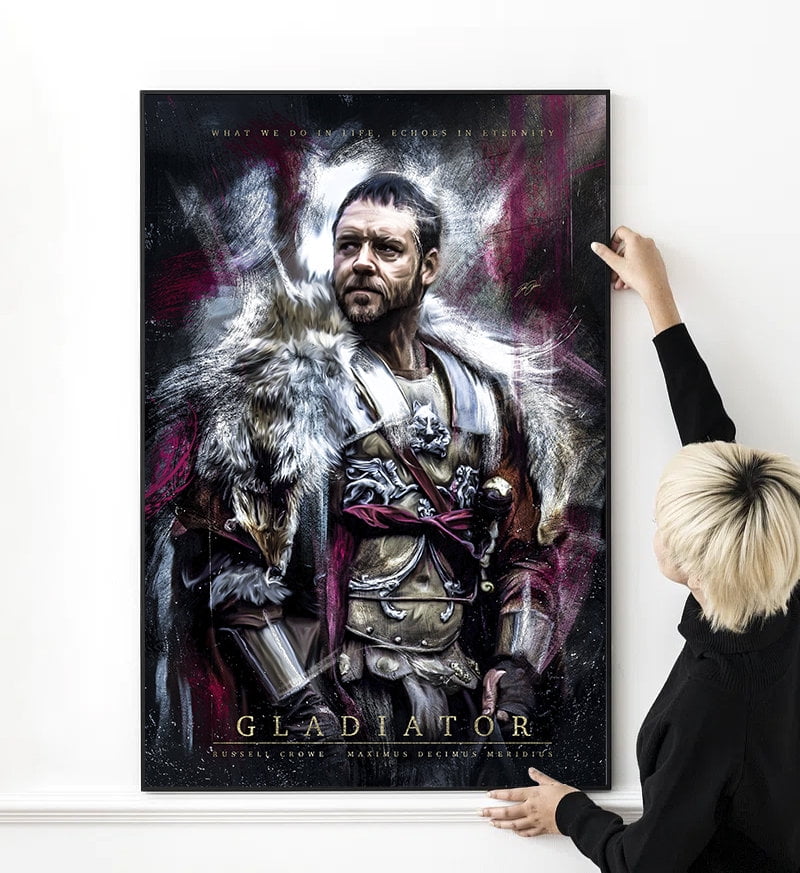 Gladiator Artwork Cover Movie Poster High Quality Print Photo Wall Art ...