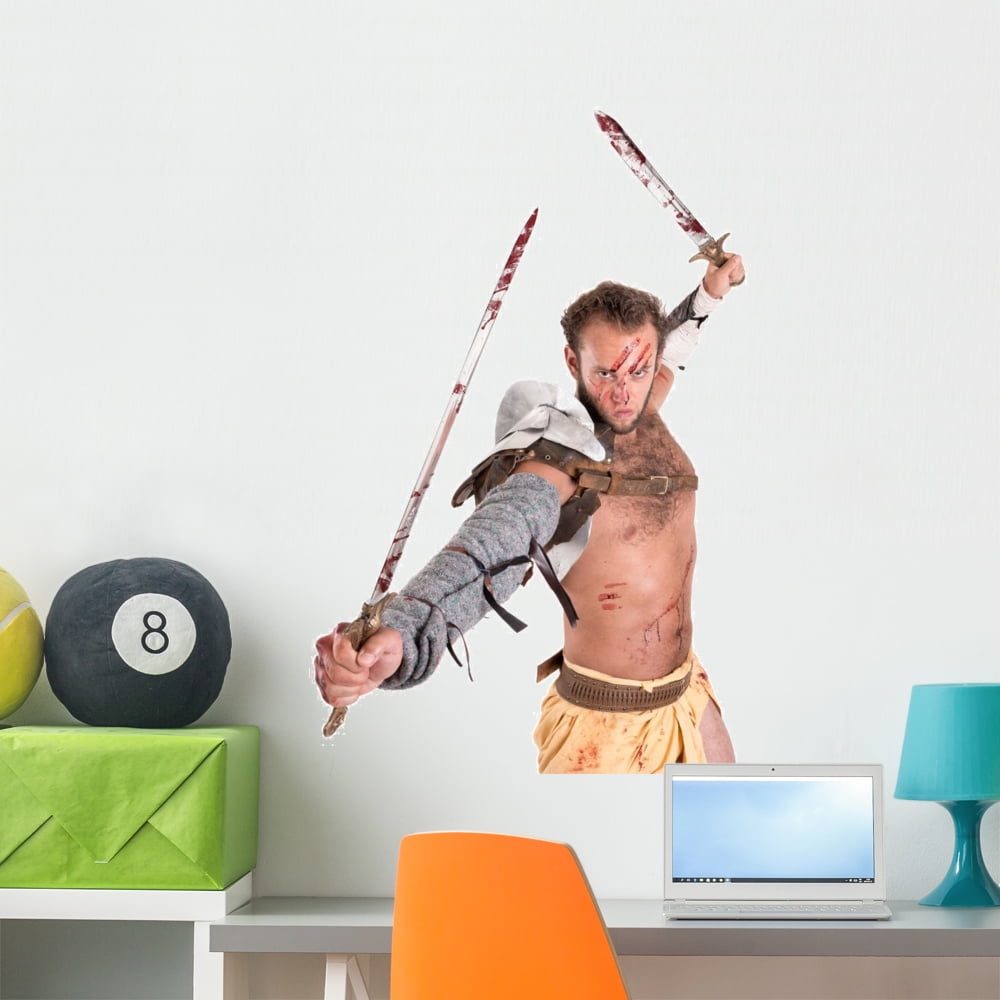 Gladiator Barbarian Warrior Wall Decal Wallmonkeys Peel and Stick ...