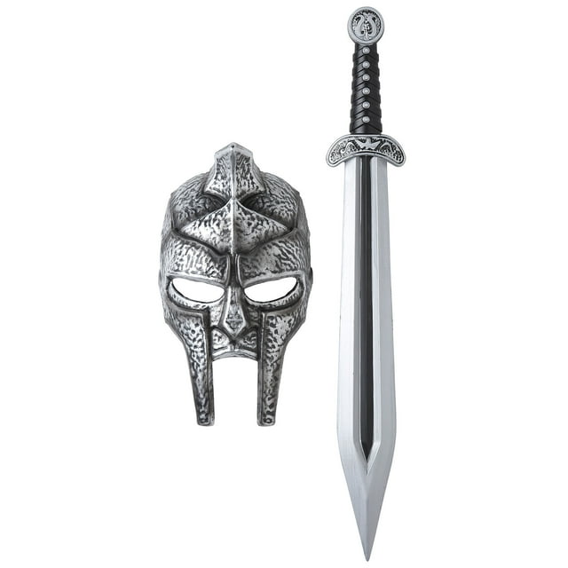 Gladiator Mask & Sword Costume Accessory - Walmart.com