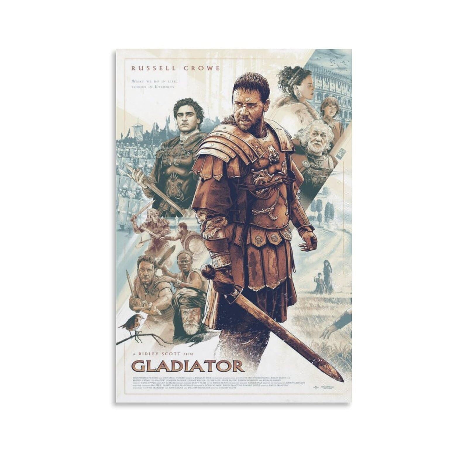 Gladiator Movie Poster Canvas Art Poster And Wall Art Picture Print ...