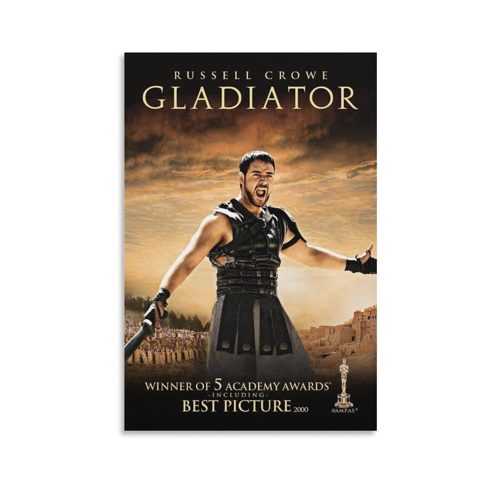 Gladiator Movie Poster Poster Cool Artworks Painting Wall Art Canvas ...